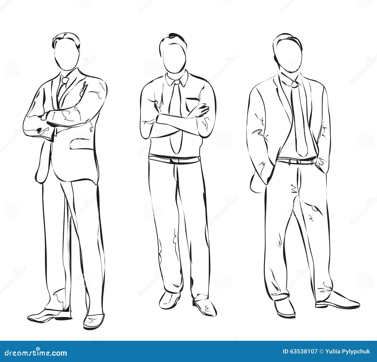 Schizzo Dell'uomo Di Affari Illustrazione Vettoriale - Illustrazione di ...