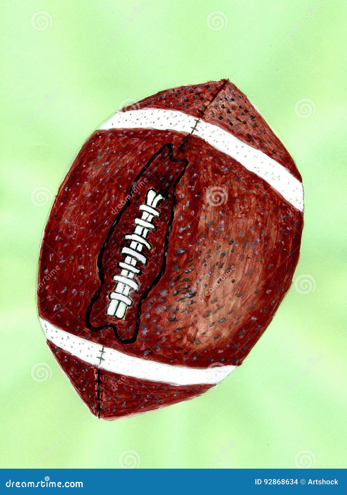 Schizzo Della Palla Di Rugby Fotografia Stock - Immagine di gioco ...