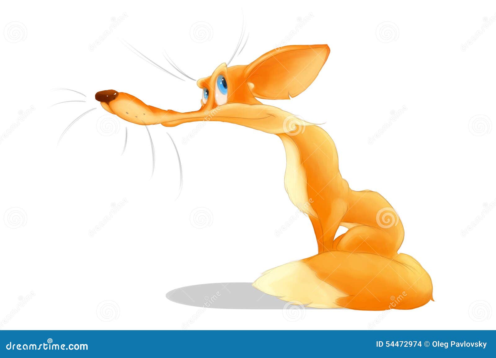 Schlauer Fuchs Der Schönen Rothaarigen Stock Abbildung - Illustration ...