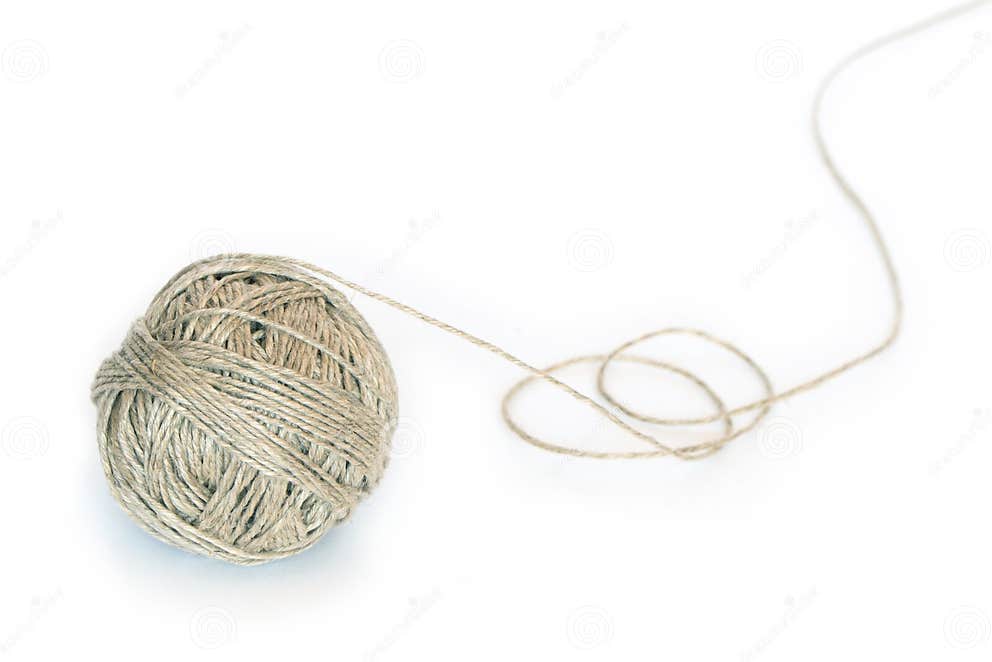 Schlaufe der Schnur stockfoto. Bild von baumwolle, kugel - 13145722