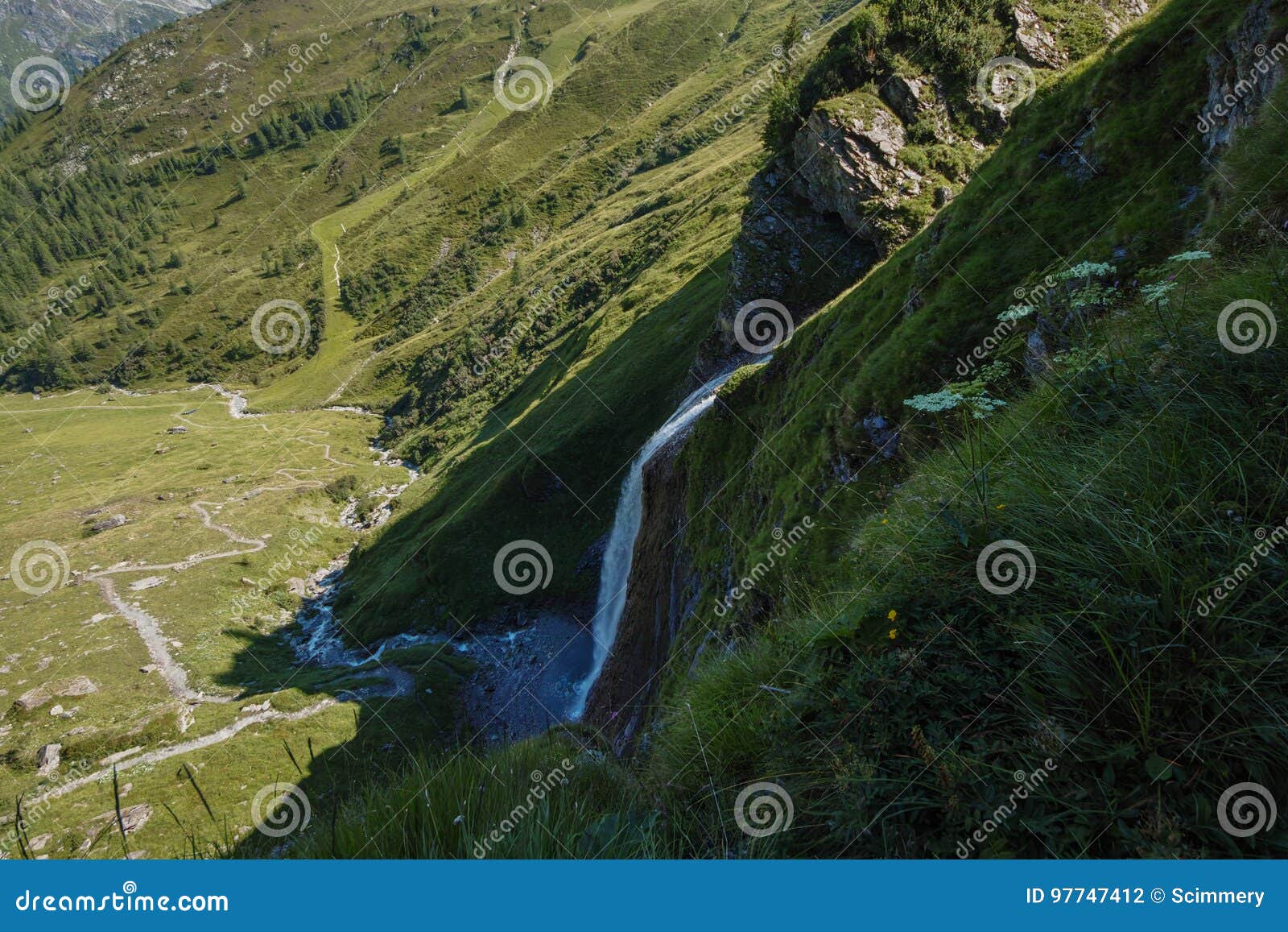 Schleierfall Cascade in Tux Tyrol Stock Photo - Image of cloud, hiking ...