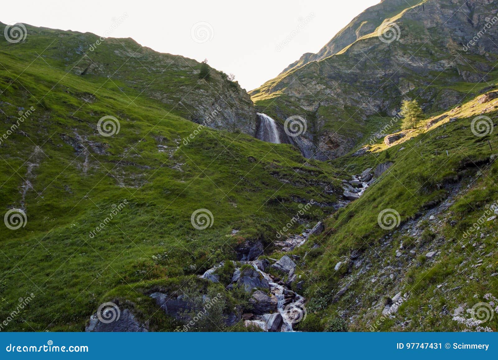 Schleierfall Cascade in Tux Tyrol Stock Image - Image of joch, hike ...