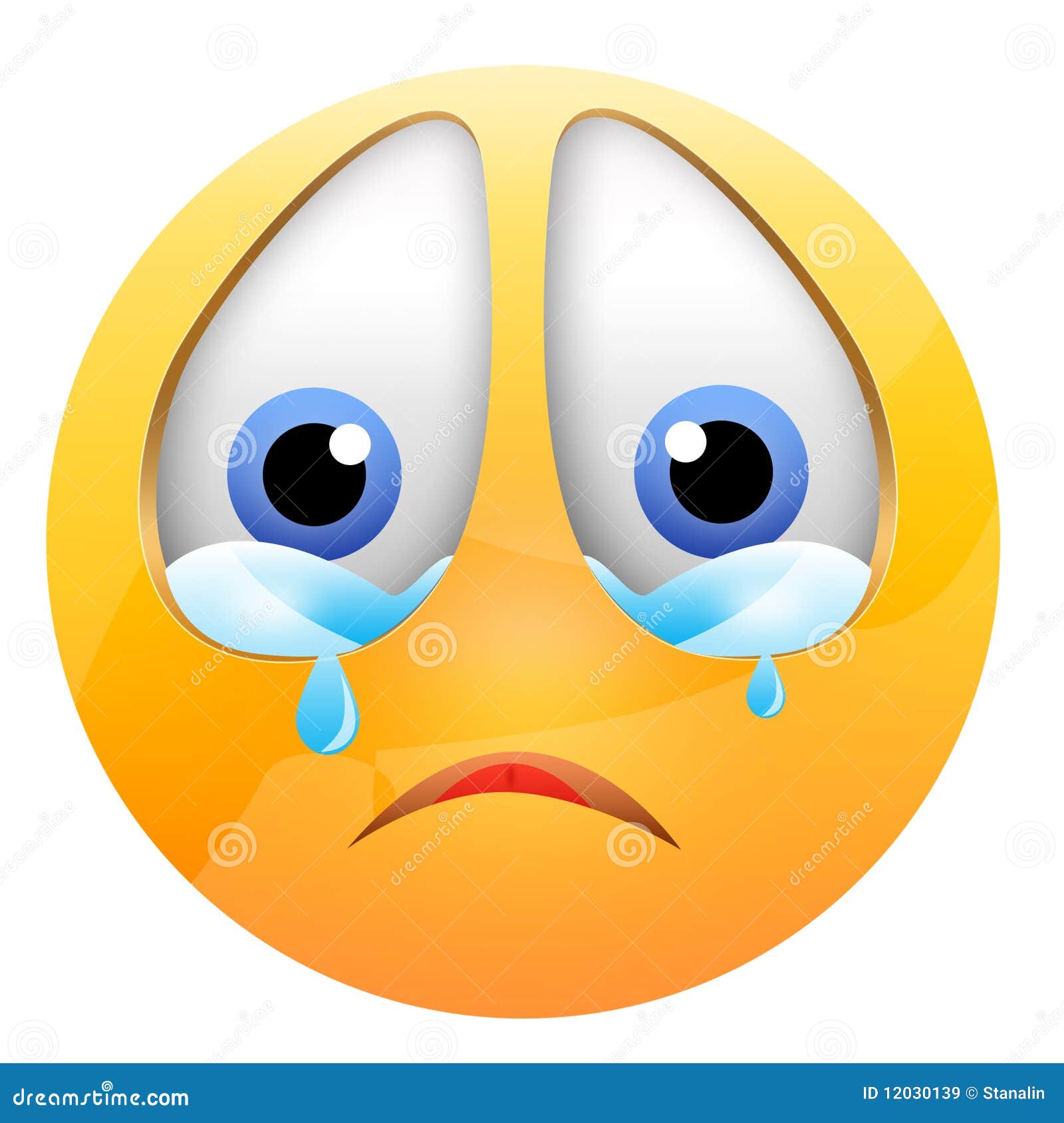 Schließen Sie smiley stock abbildung. Illustration von schrei - 12030139