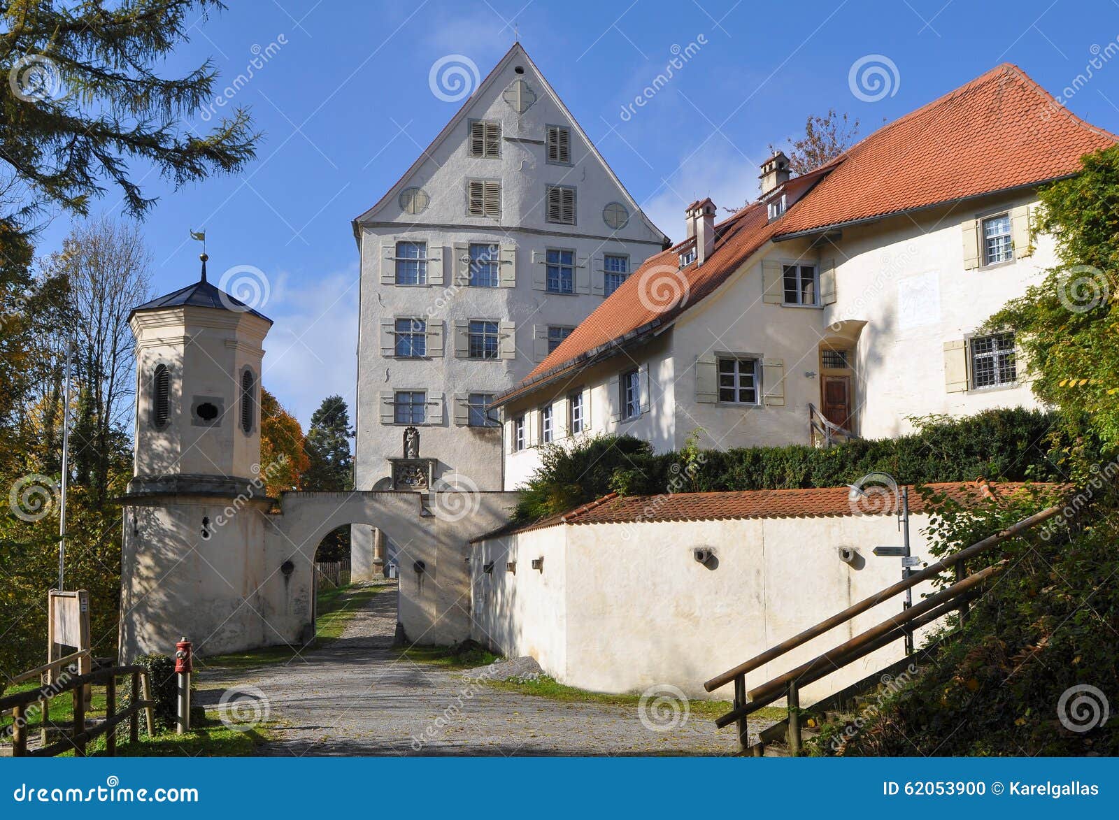 Schloss Achberg, Deutschland Stockfoto - Bild von blau, baden: 62053900
