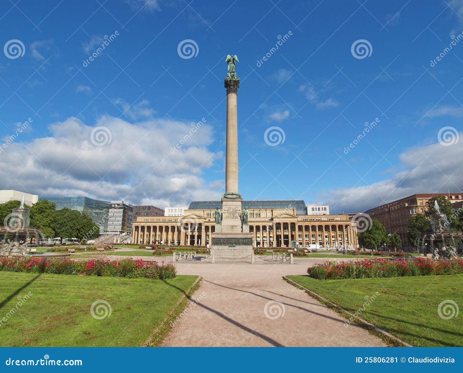 Schlossplatz (Castle Square), Stuttgart Stock Image - Image of castle ...