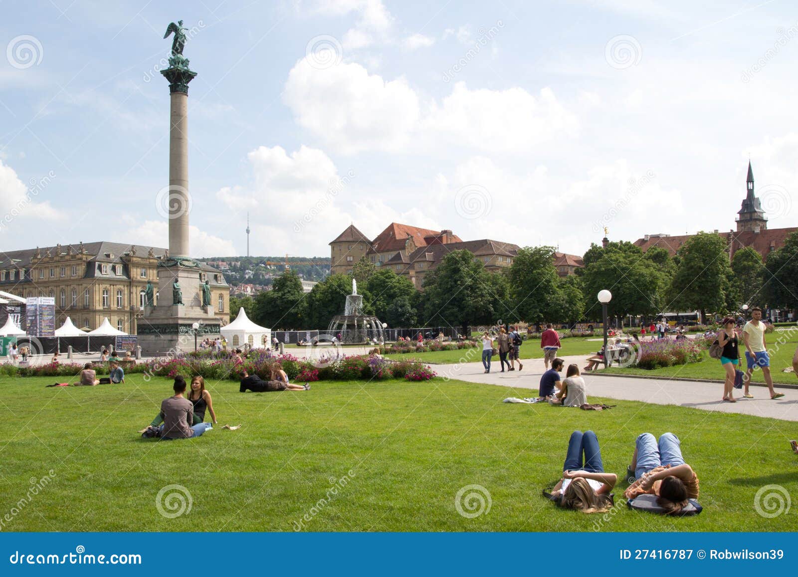Schlossplatz City Square editorial photography. Image of main - 27416787