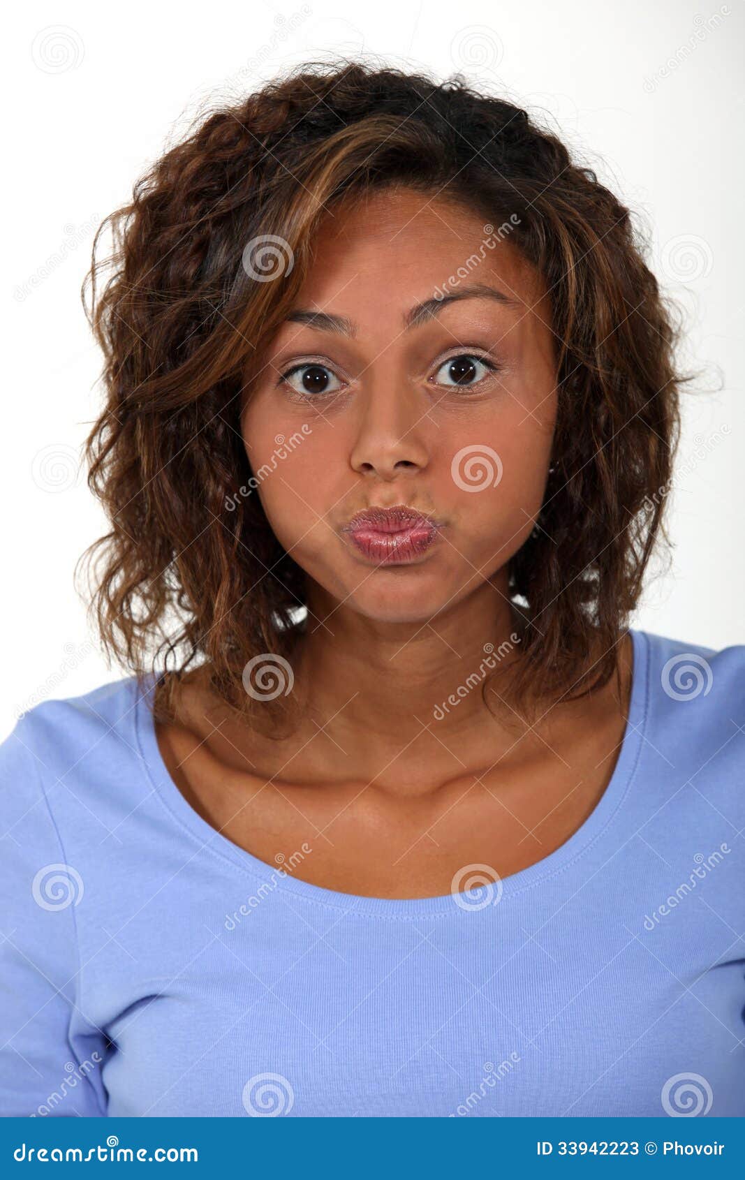 Schmollen der jungen Frau stockbild. Bild von lang, geschäft - 33942223