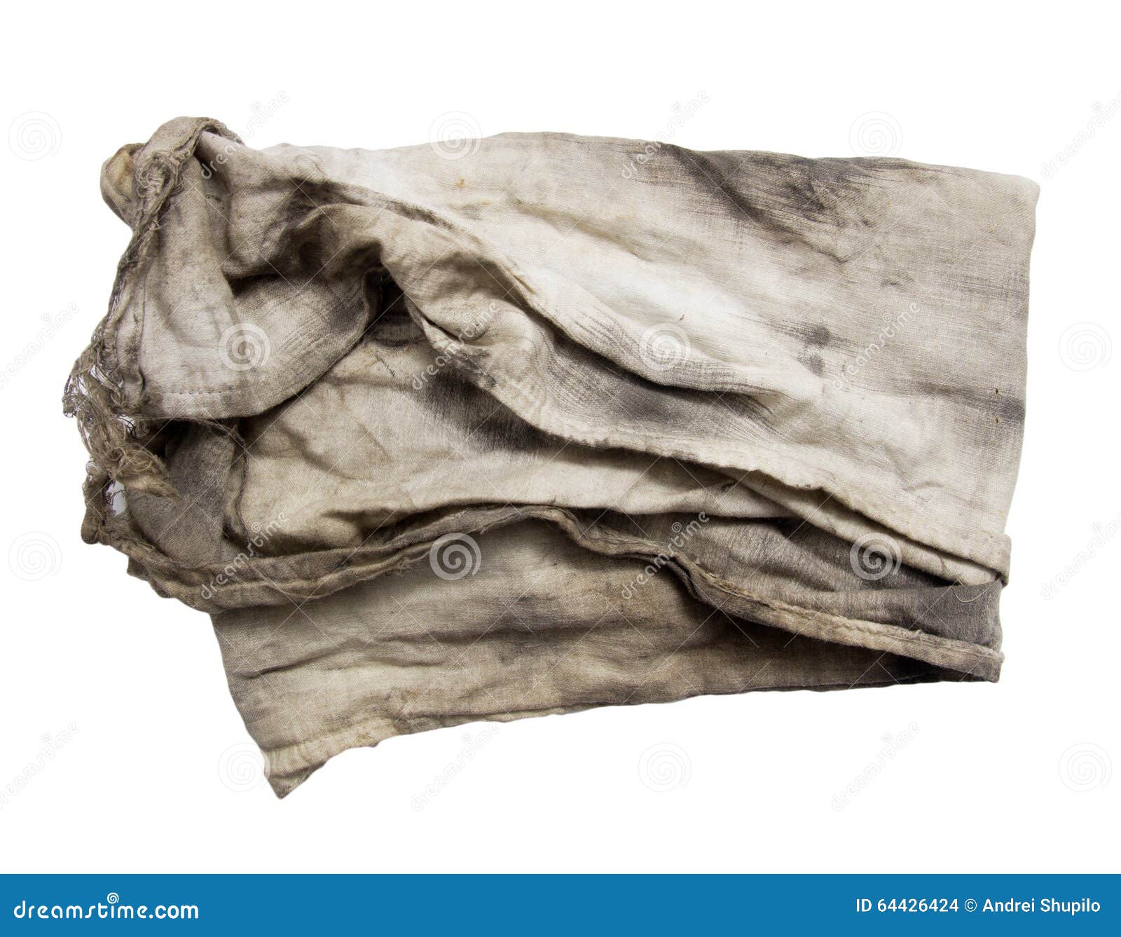 Schmutziger Lappen stockfoto. Bild von baumwolle, blau - 64426424