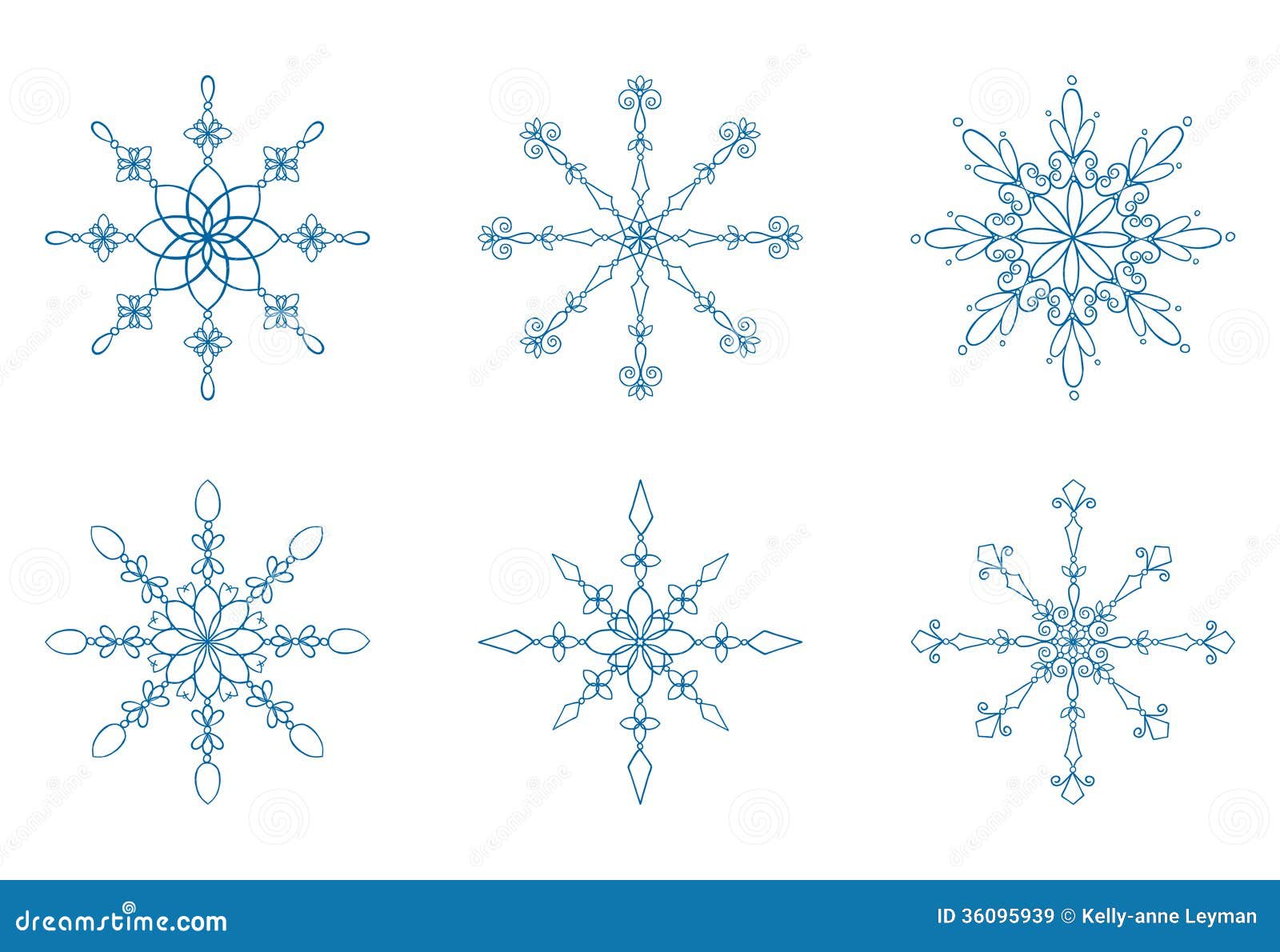 Schneeflocken-Sammlung vektor abbildung. Illustration von auslegung ...