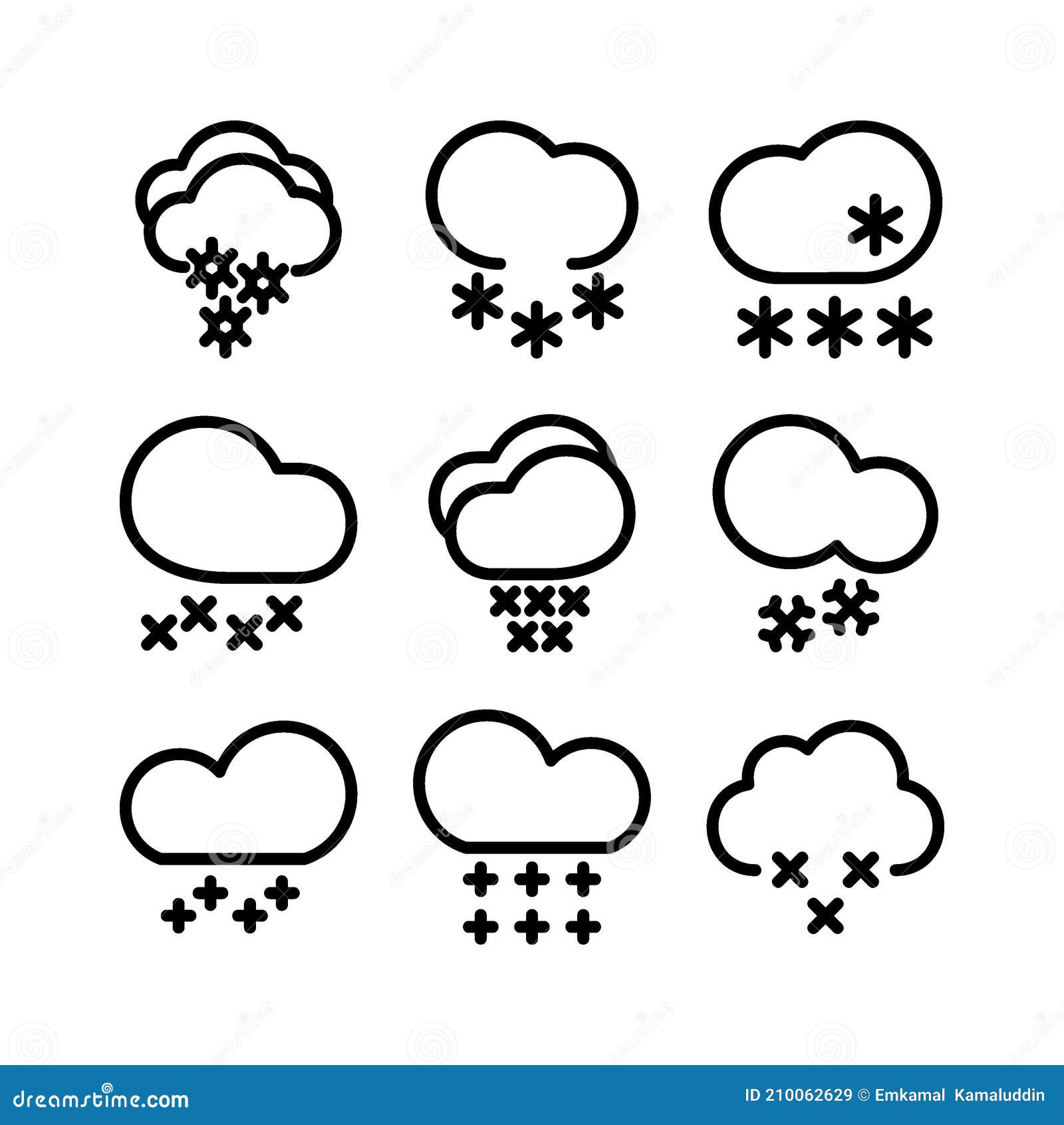 Symbol Für Schnee Oder Logo, Isolierte Zeichensymbole Vektor Abbildung ...