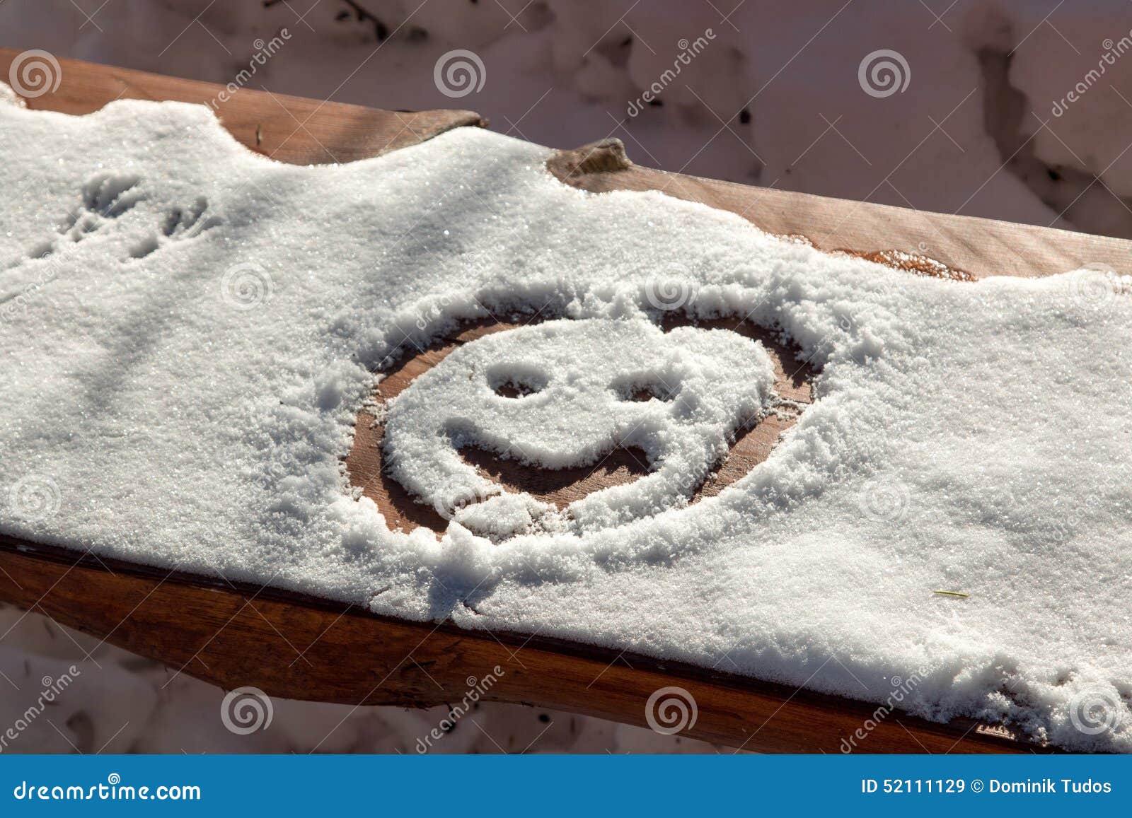 Schneesmiley stockbild. Bild von schnee, nave, smiley - 52111129