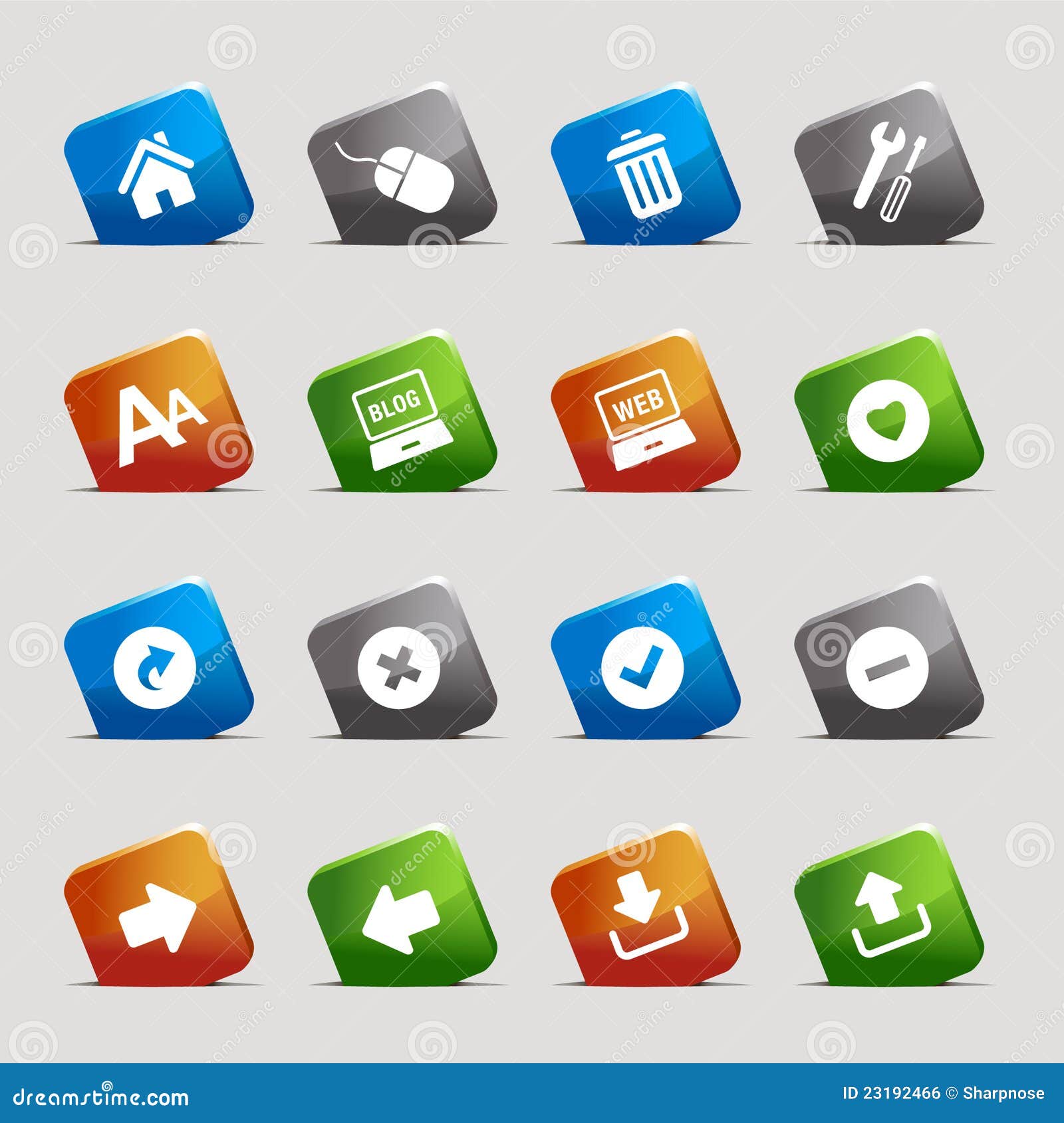 Schnitt-Quadrate - Site-und Internet-Ikonen Vektor Abbildung ...