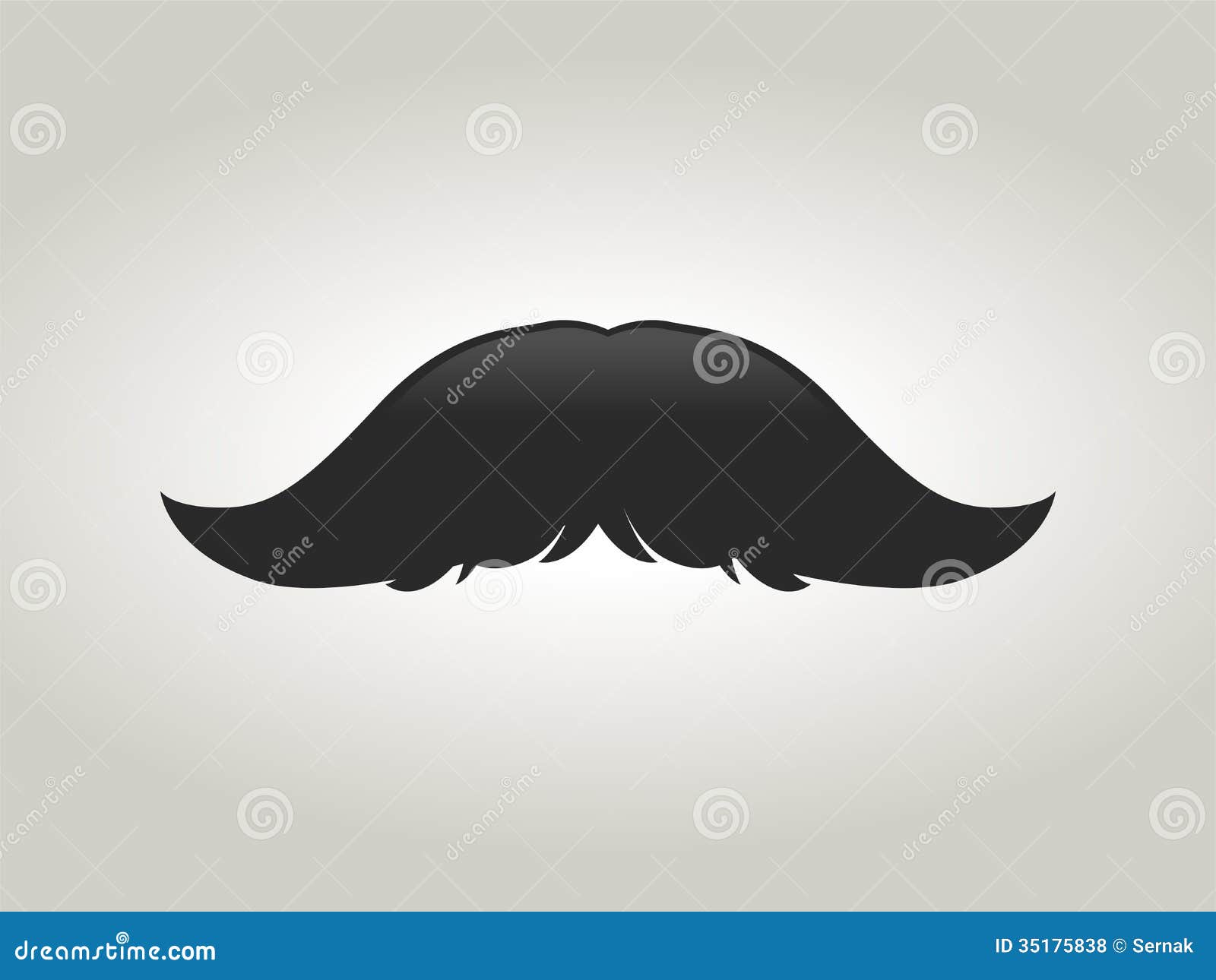 Schnurrbart Mit Hintergrund Vektor Abbildung - Illustration von ...