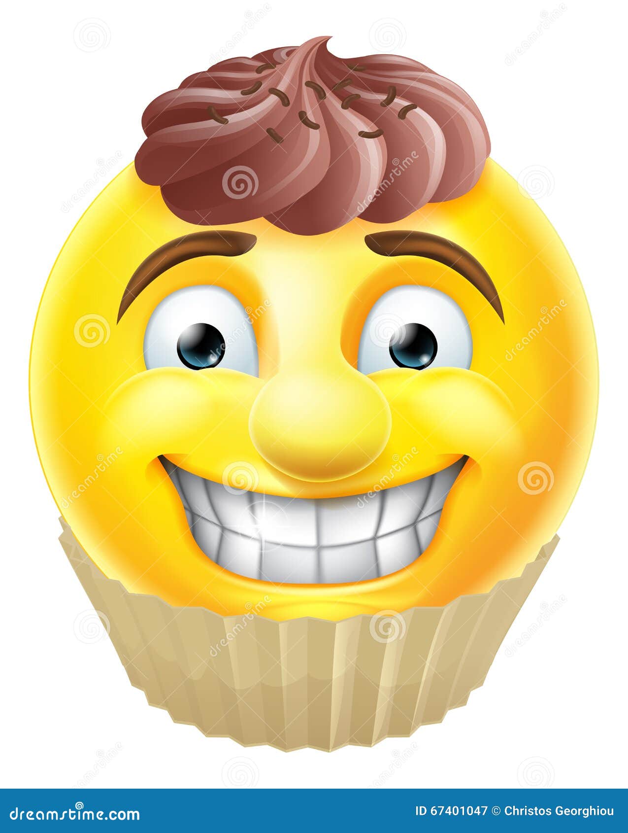 Schokoladen-Kuchen Emoji-Emoticon Vektor Abbildung - Illustration von ...