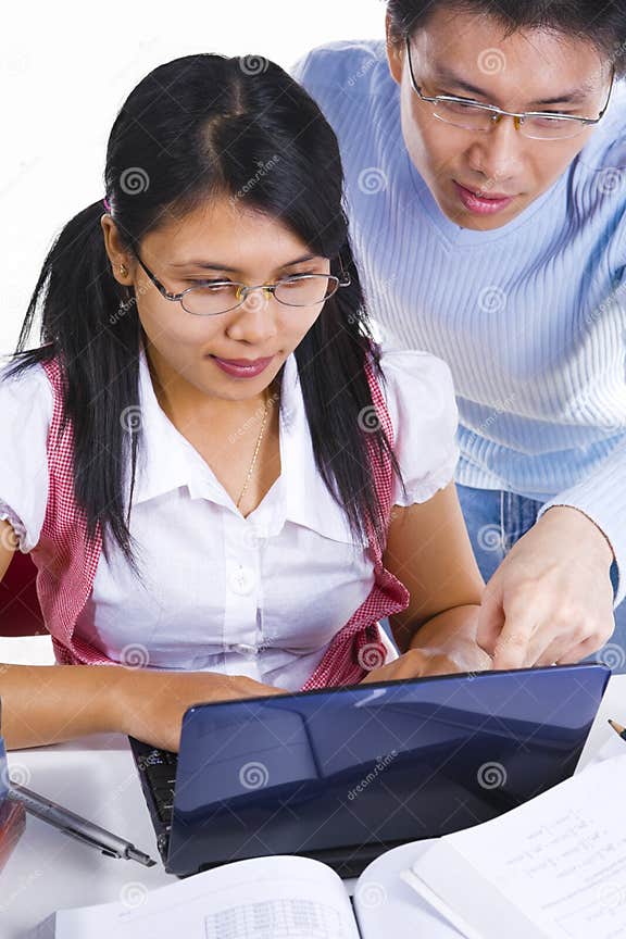 Scholars studying together stock image. Image of team - 7608499