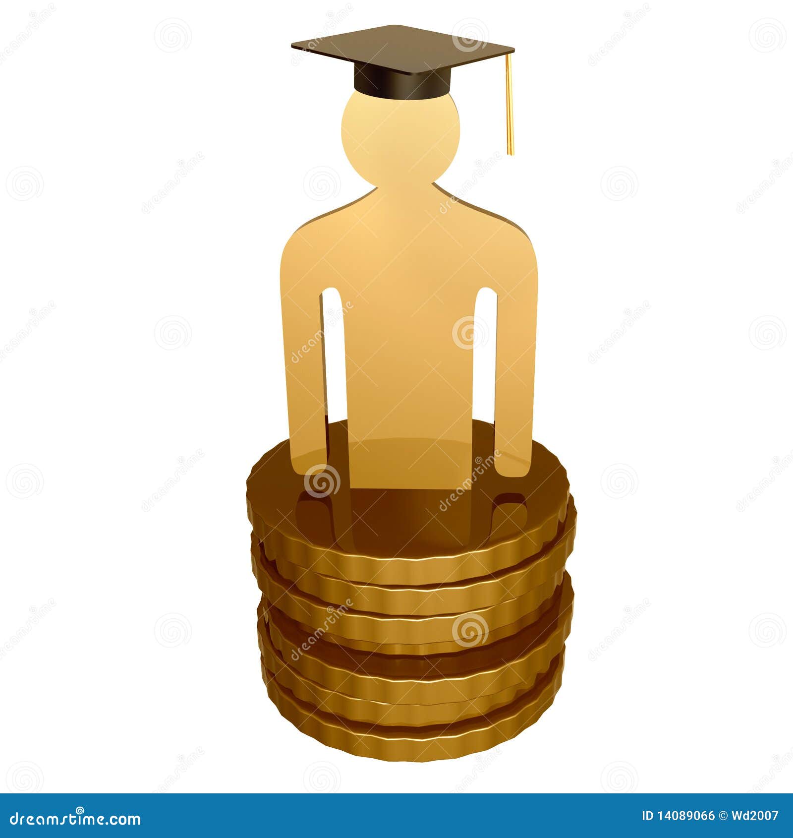 Scholarship fund icon stock illustration. Illustration of dime - 14089066