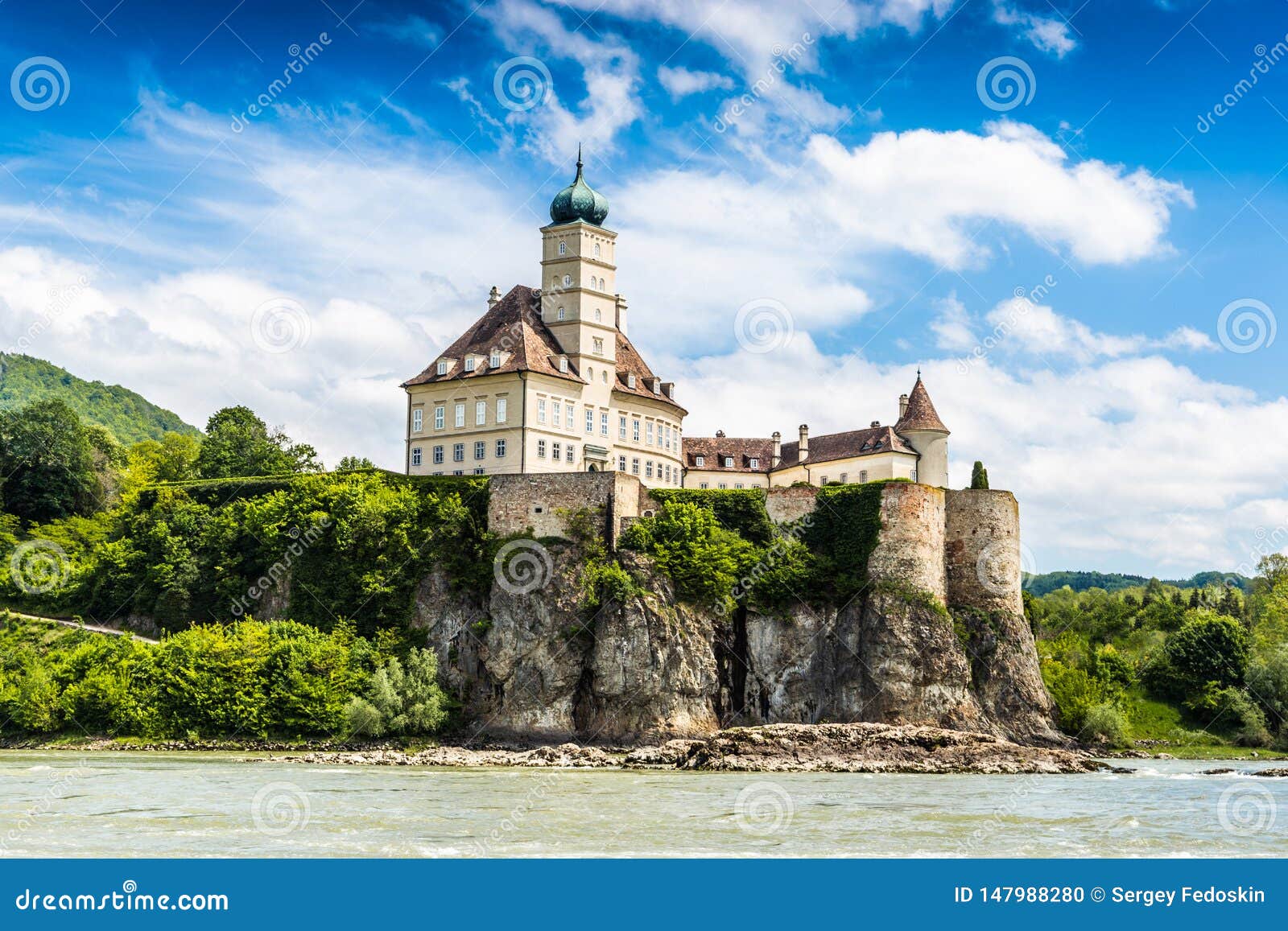 Schonbuhel Castle, Danube River, Lower Austria Stock Photo - Image of ...