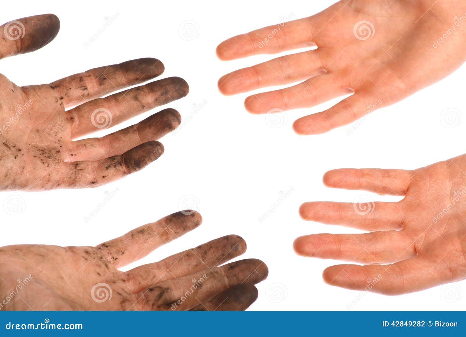 Schone vuile handen stock foto. Image of gezondheid, zorg - 42849282