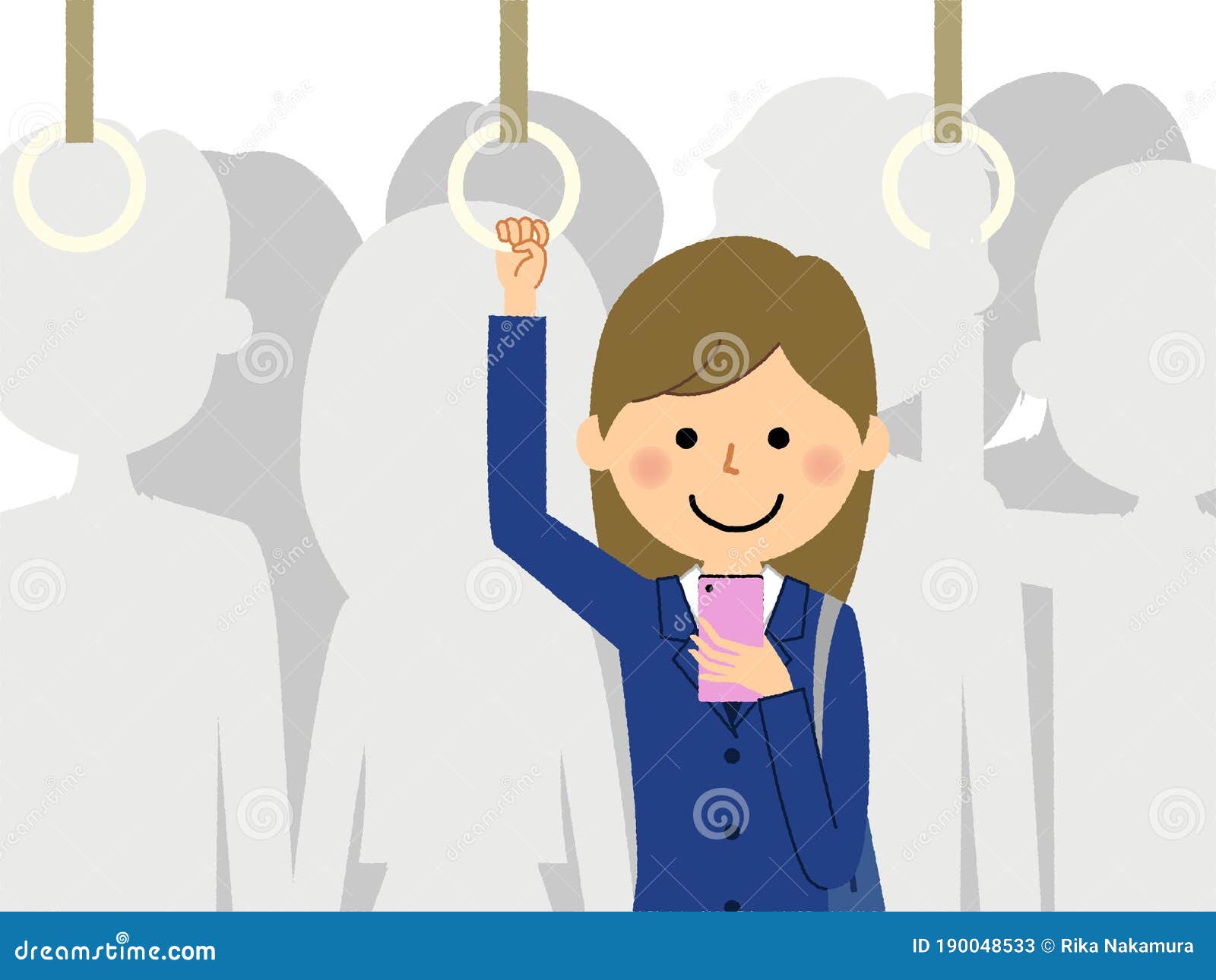 Students Commuting by Train Stock Vector - Illustration of school9 ...