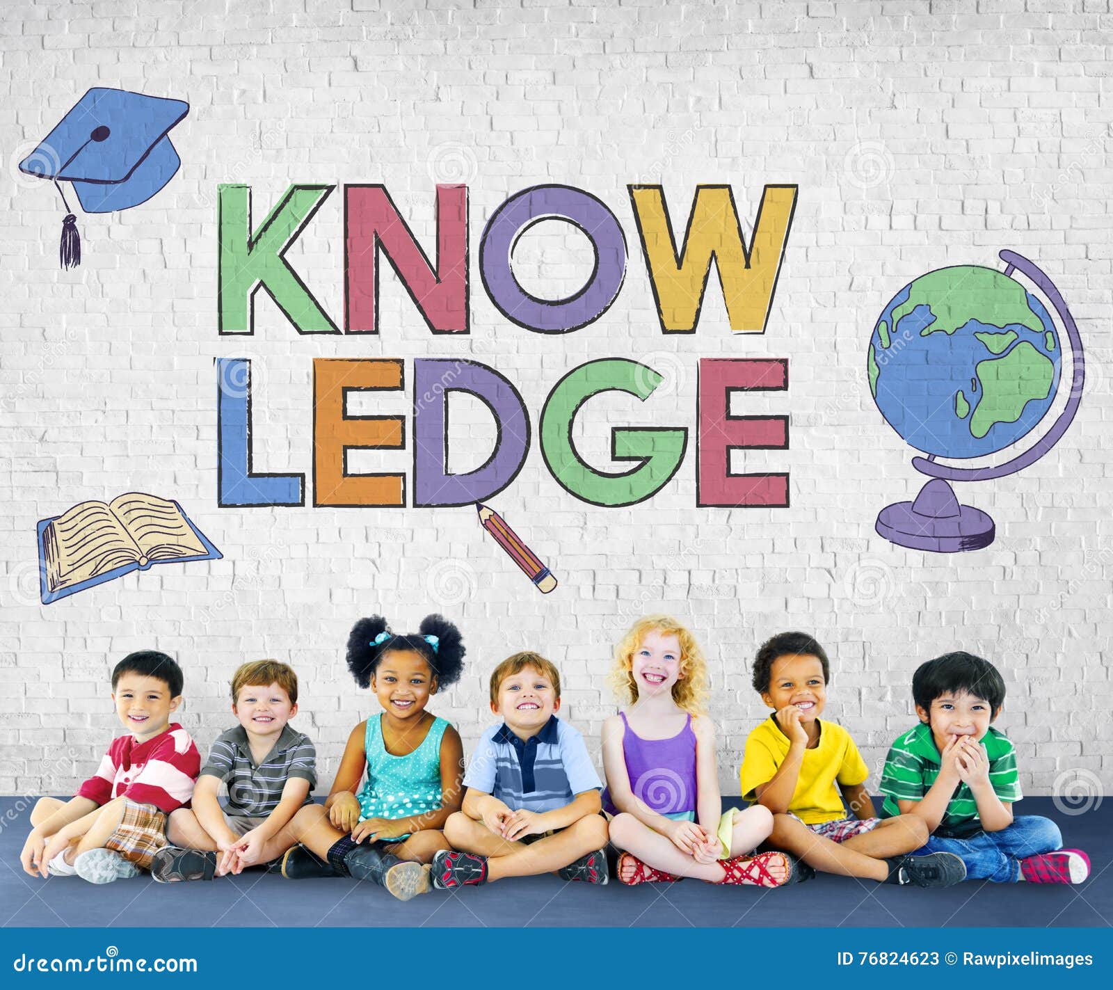 School Academic Learning Kids Graphic Concept Stock Image - Image of ...