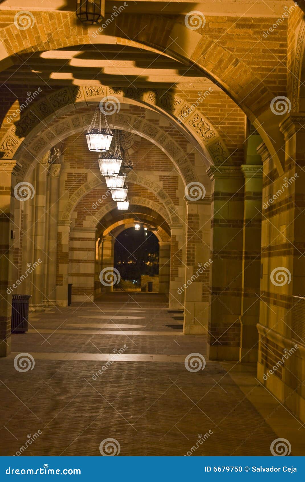 School Architecture at Night Stock Photo - Image of tower, stone: 6679750