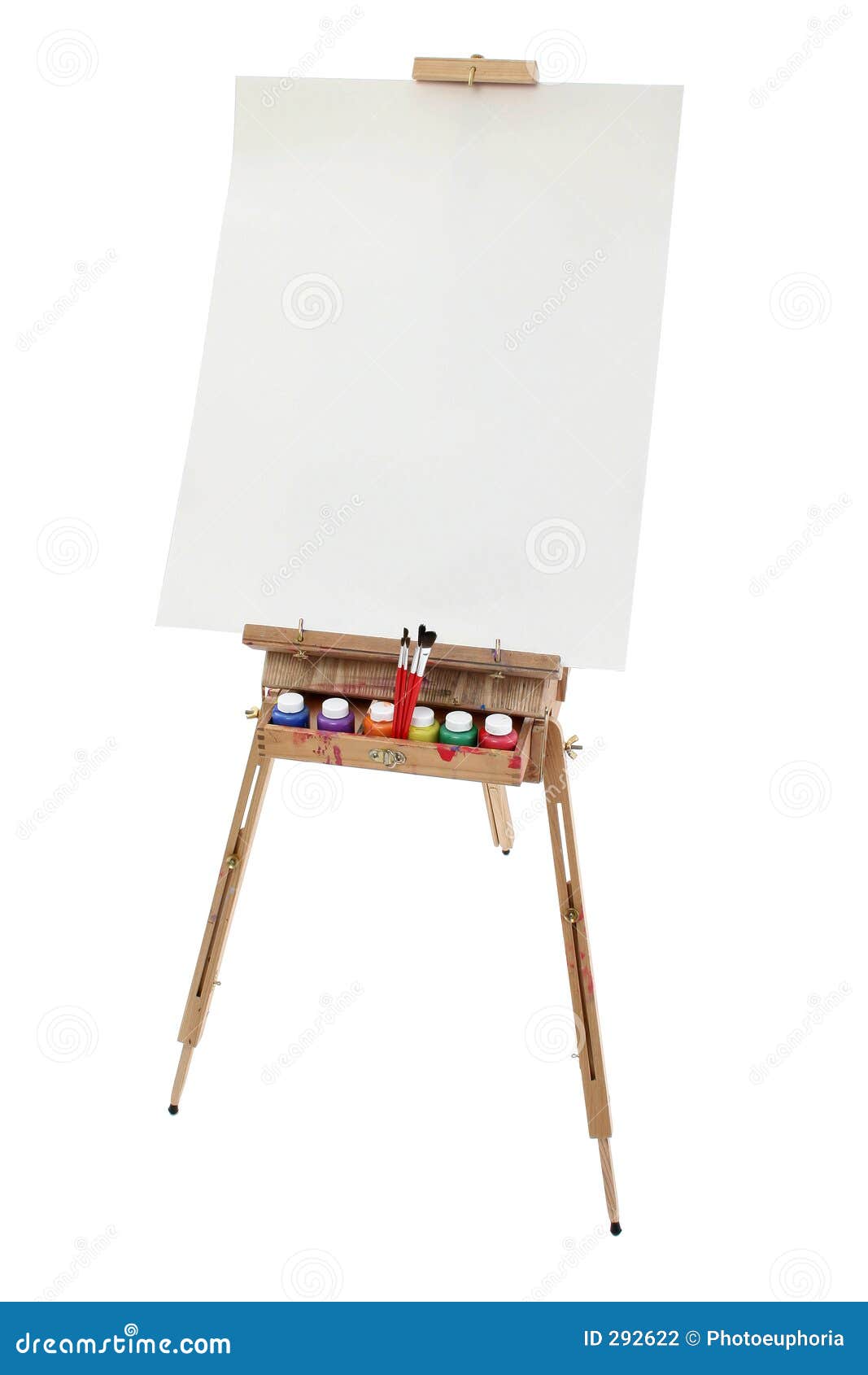 School Art Easel stock photo. Image of wooden, artist, canvas - 292622