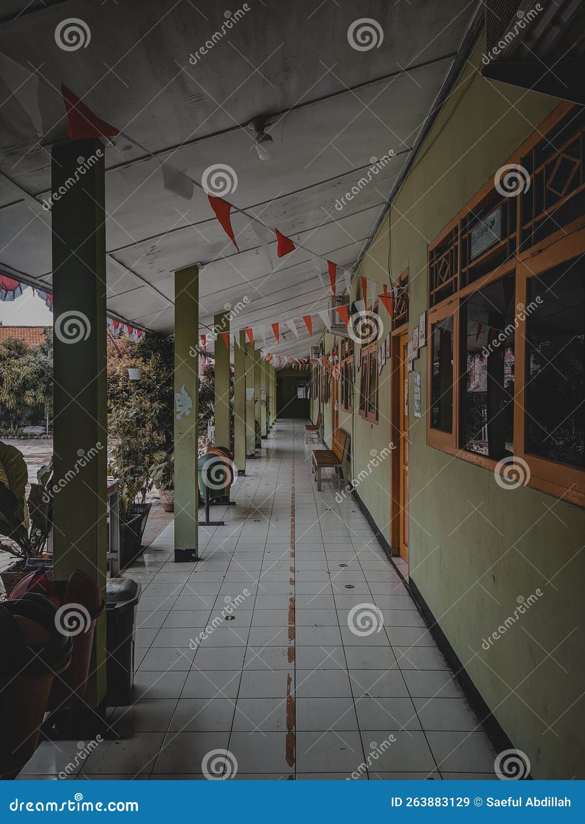 School Atmosphere while Conducting Learning Activities Stock Image ...