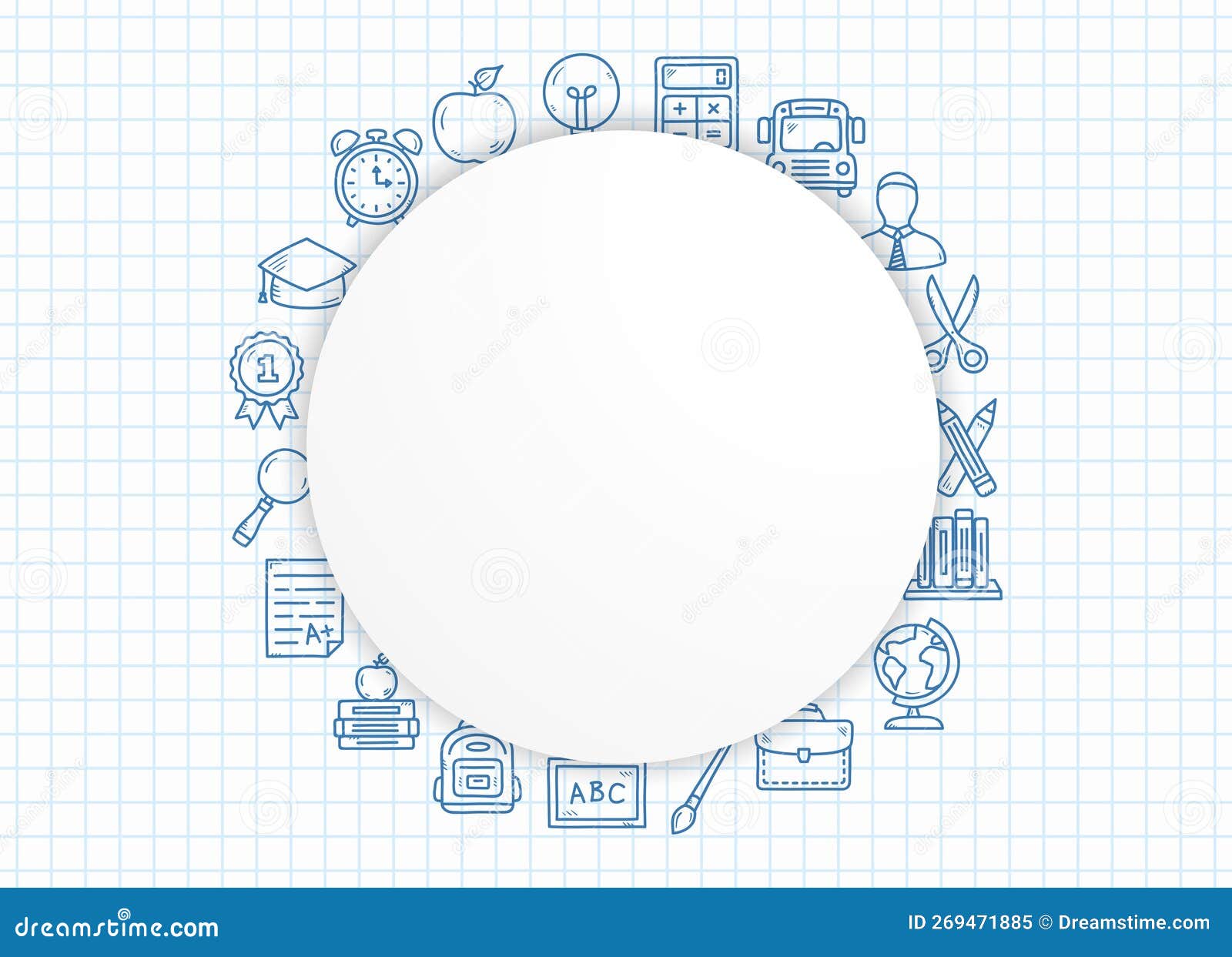 School Background stock vector. Illustration of learning - 269471885