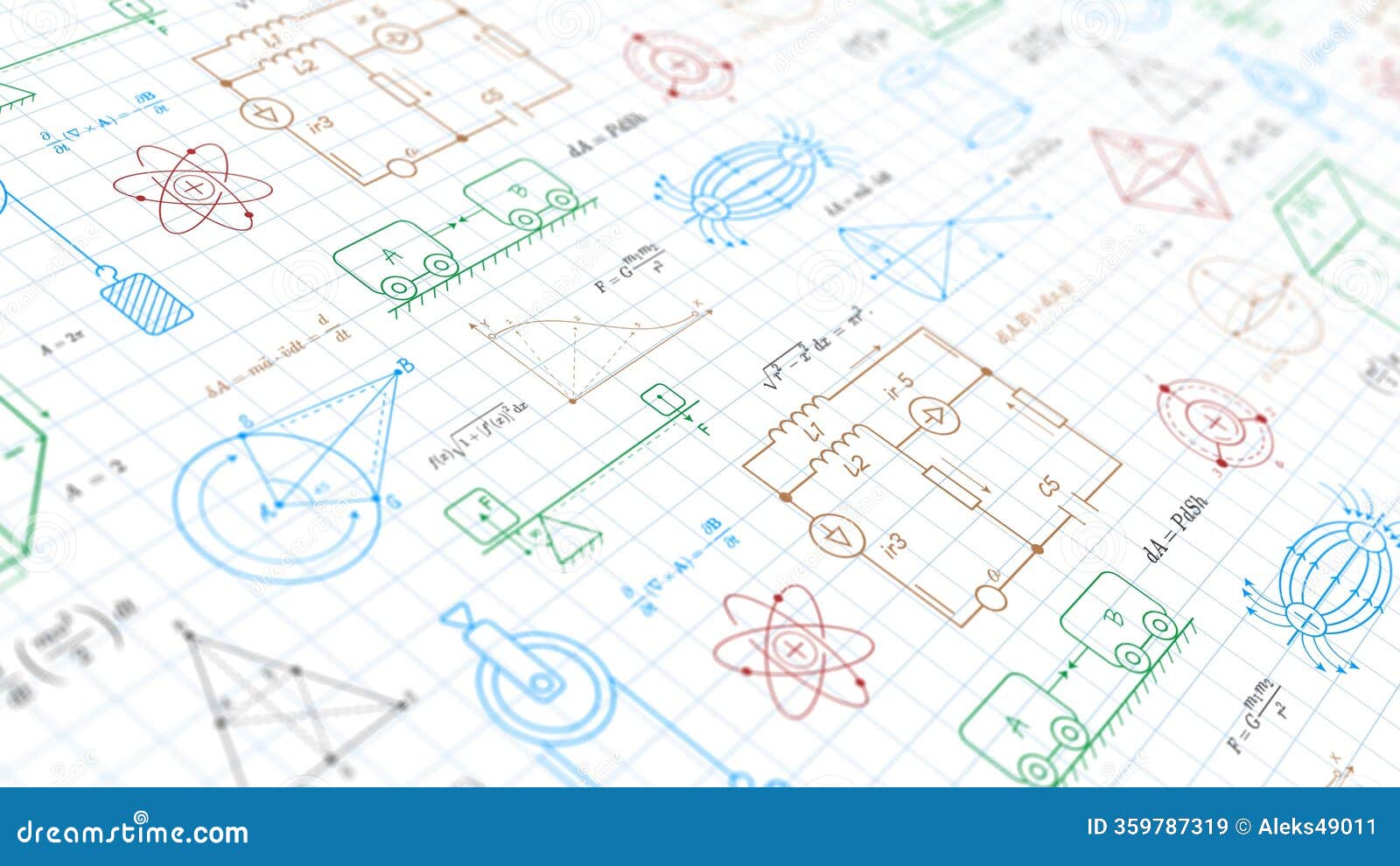 Mathematics Formulas Set. Hand Drawn Math Trigonometry Formulas. School ...