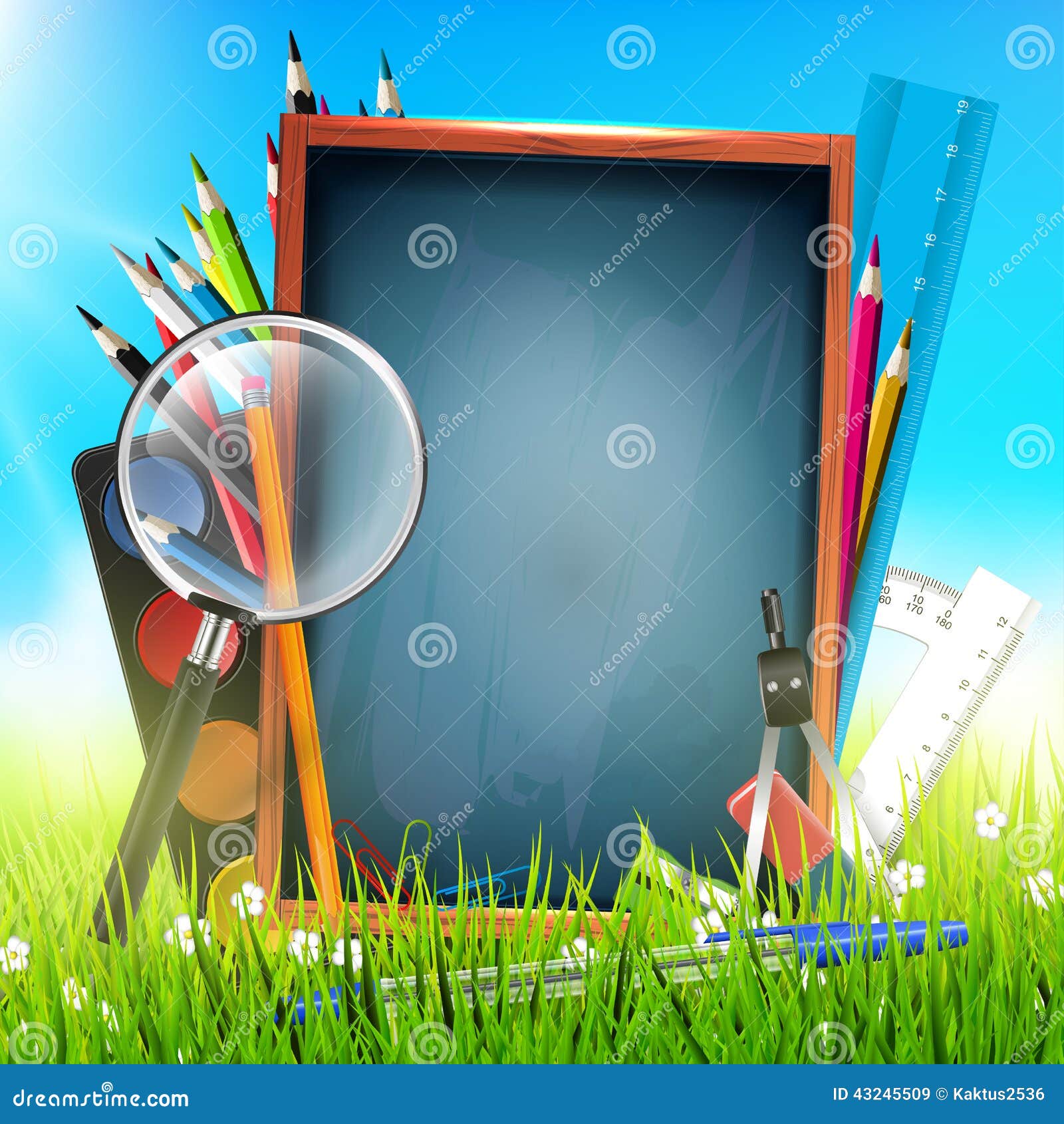 School background stock vector. Illustration of knowledge - 43245509