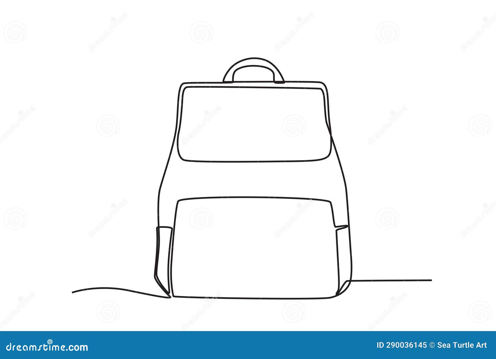 A School Backpack for Children Stock Vector - Illustration of college ...