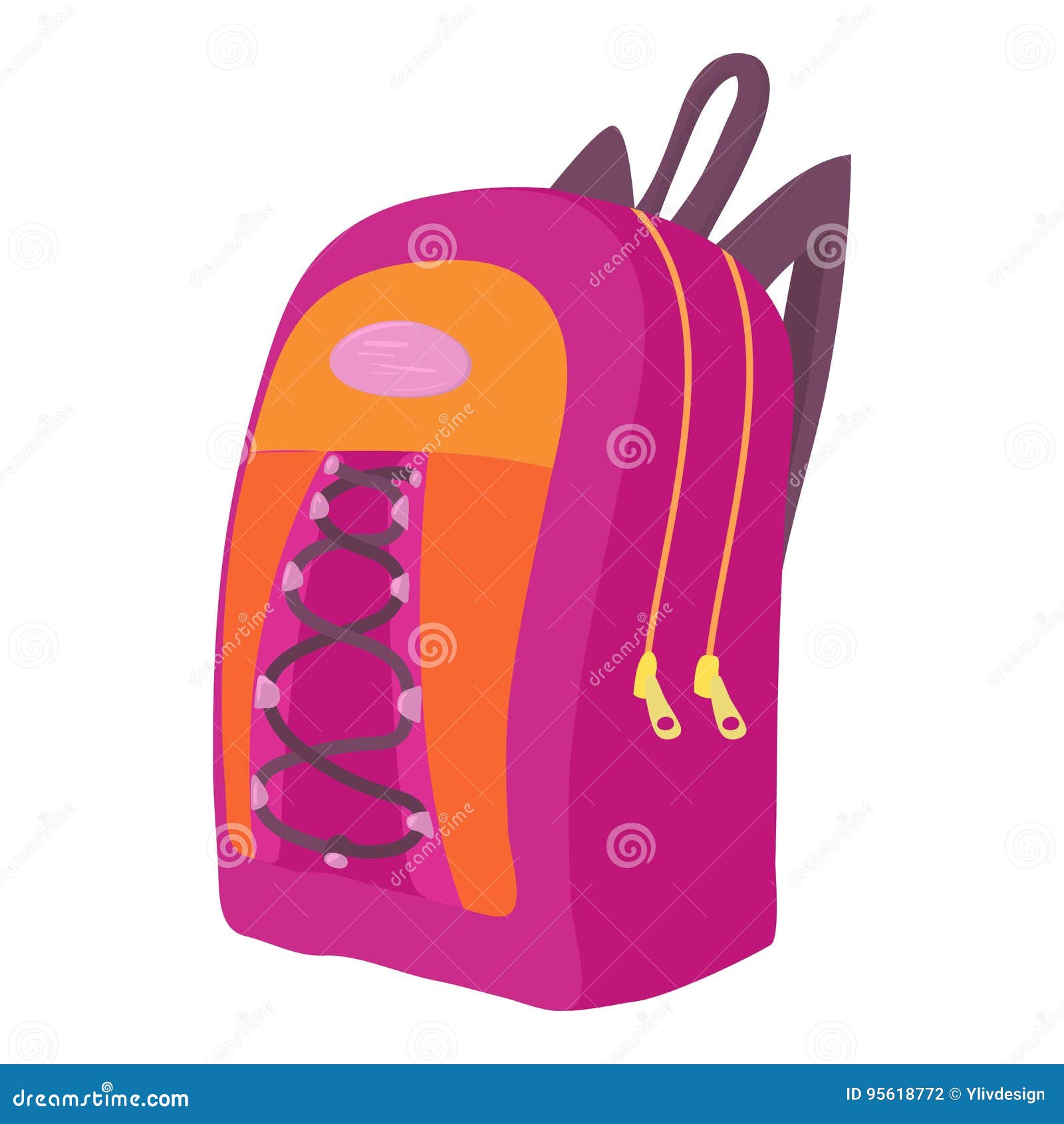 Empty Backpack Clipart