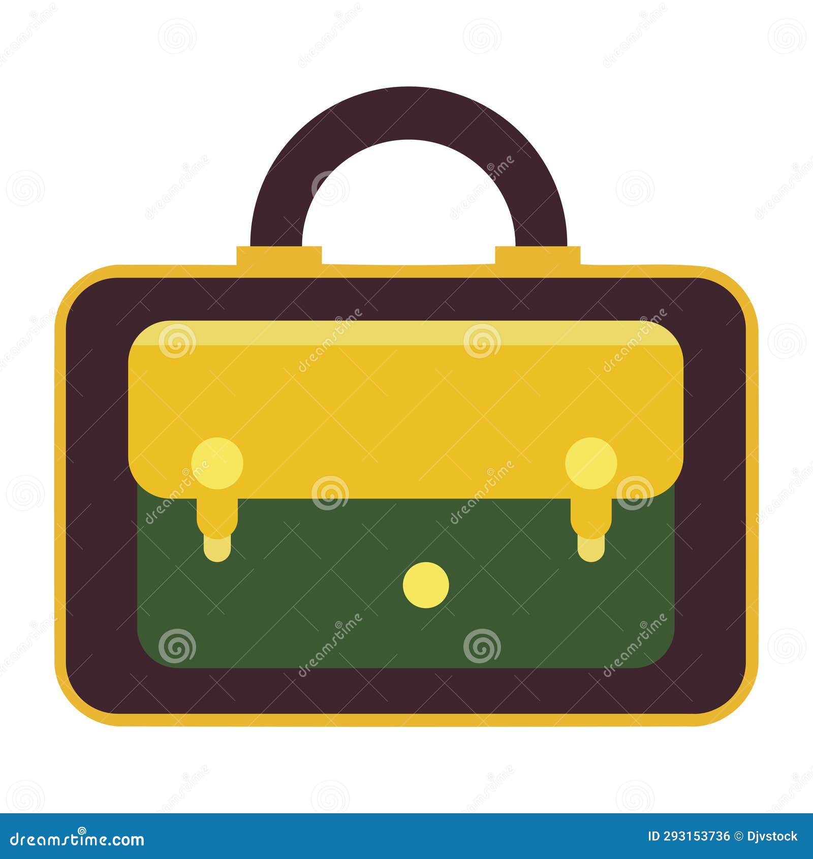School bag cartoon stock vector. Illustration of flat - 293153736
