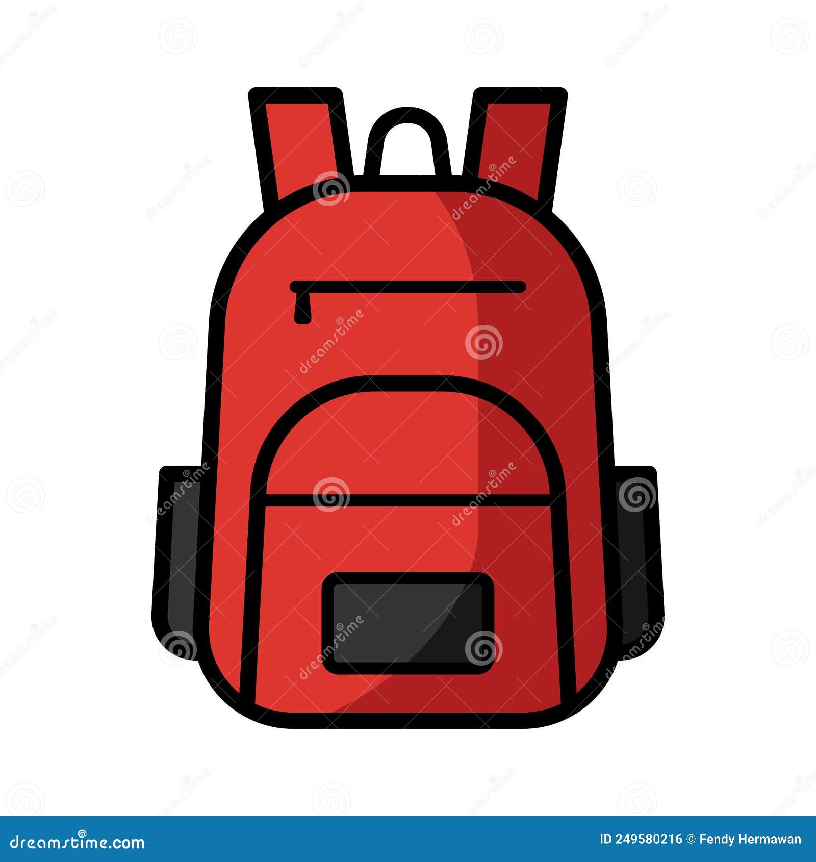 School Bag - Education Icon Vector Design Template Stock Illustration ...