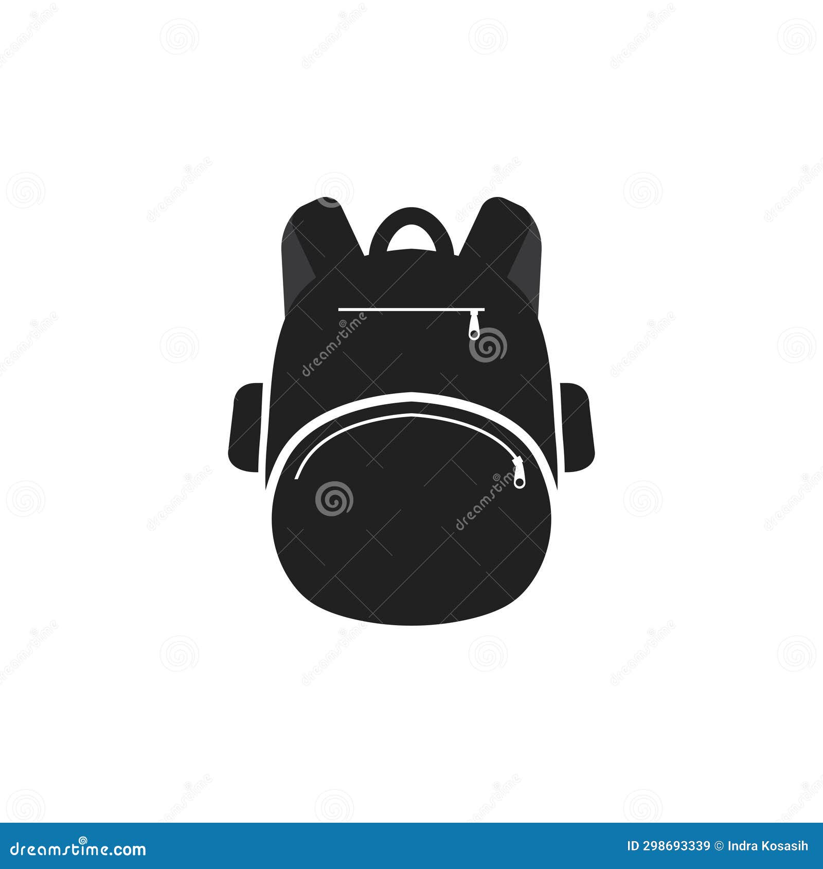 School Bag Logo Vector Icon Illustration Stock Vector - Illustration of ...