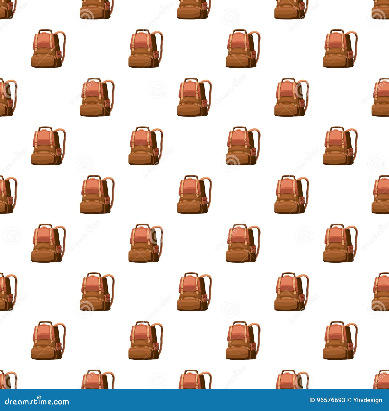 School bag pattern stock vector. Illustration of education - 96576693