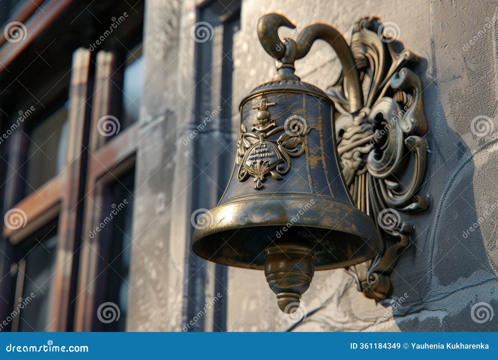 School Bell Emblem Design stock illustration. Illustration of ...