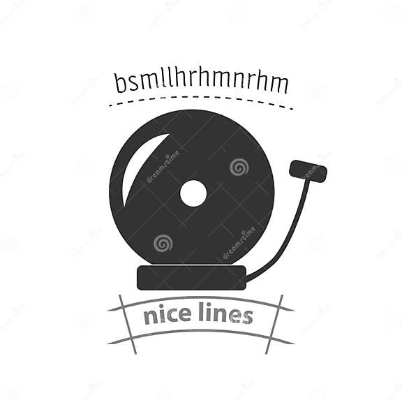 School Bell Simple Icon. School Bell Isolated Icon Stock Vector ...