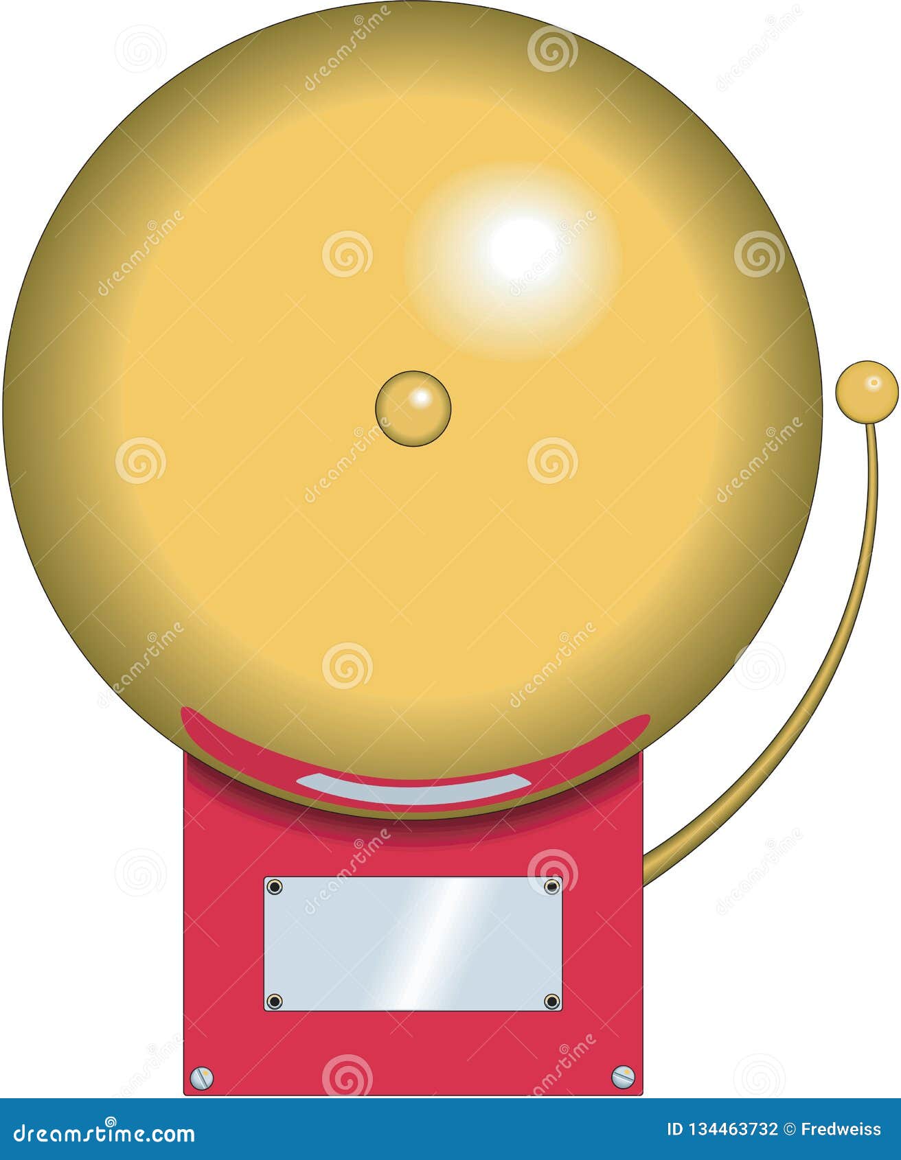 School Bell Vector Illustration Stock Vector - Illustration of school, vector: 134463732