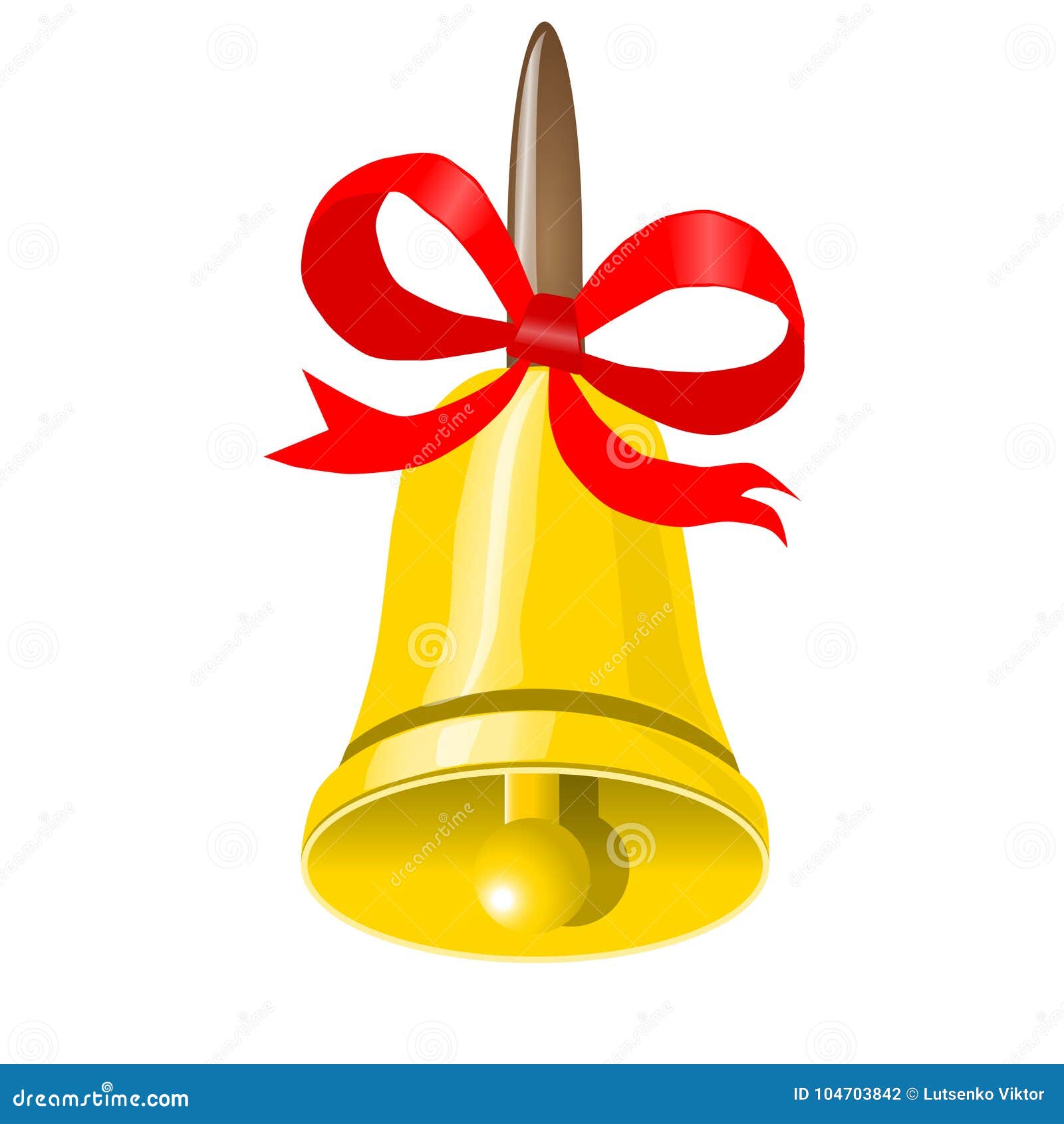 Real school bell stock illustration. Illustration of equipment - 104703842