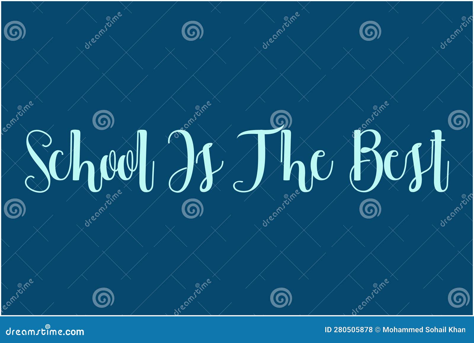 School is the Best Elegant Typography Lettering Text Vector Design ...