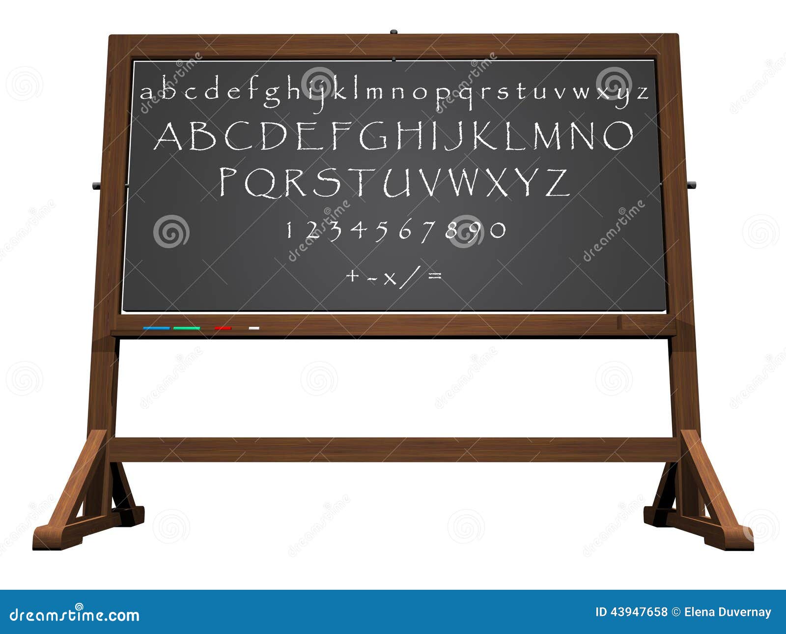 Blackboard Alphabet Vector Illustration | CartoonDealer.com #23454452