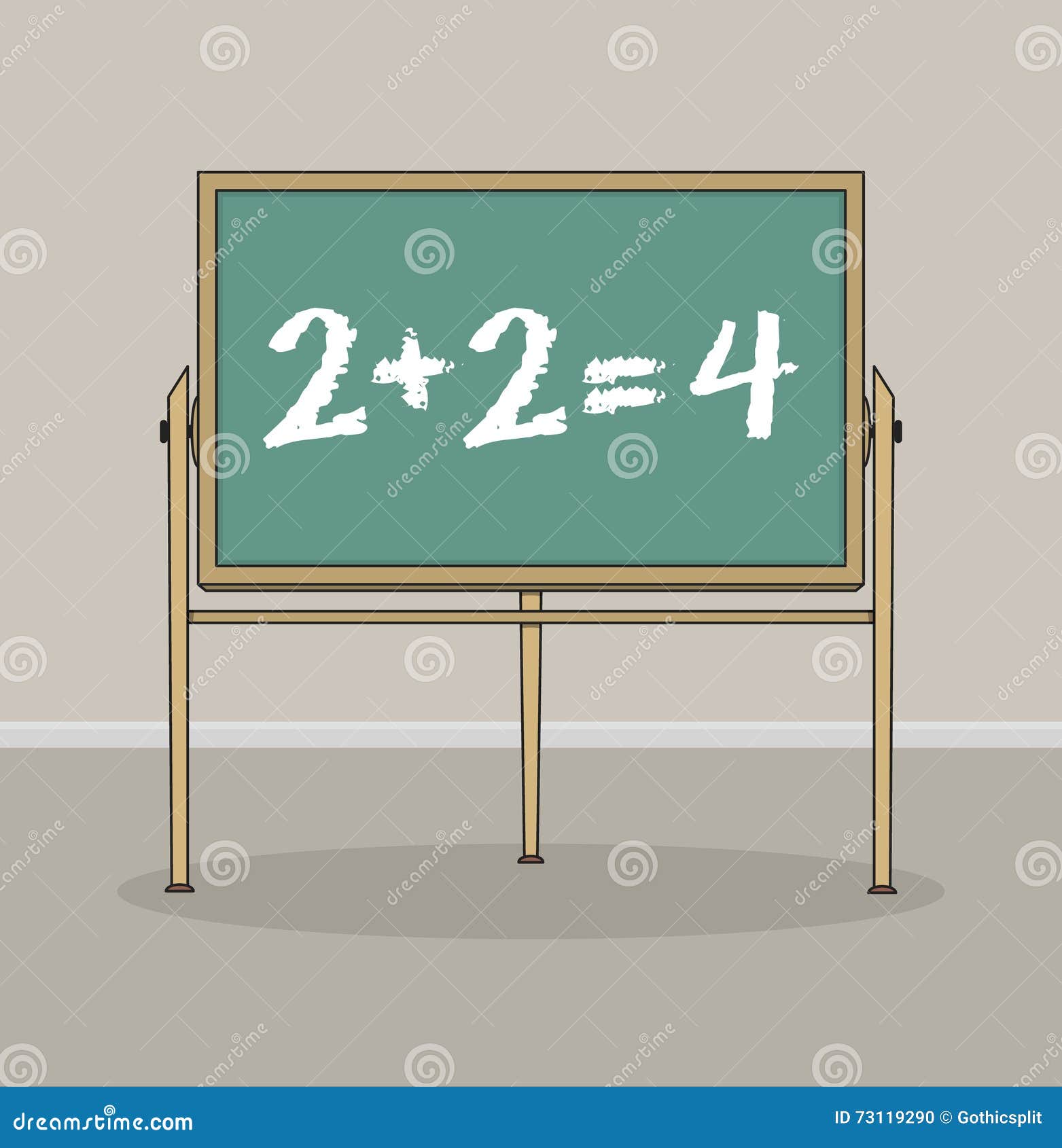 School Blackboard. stock vector. Illustration of vector - 73119290