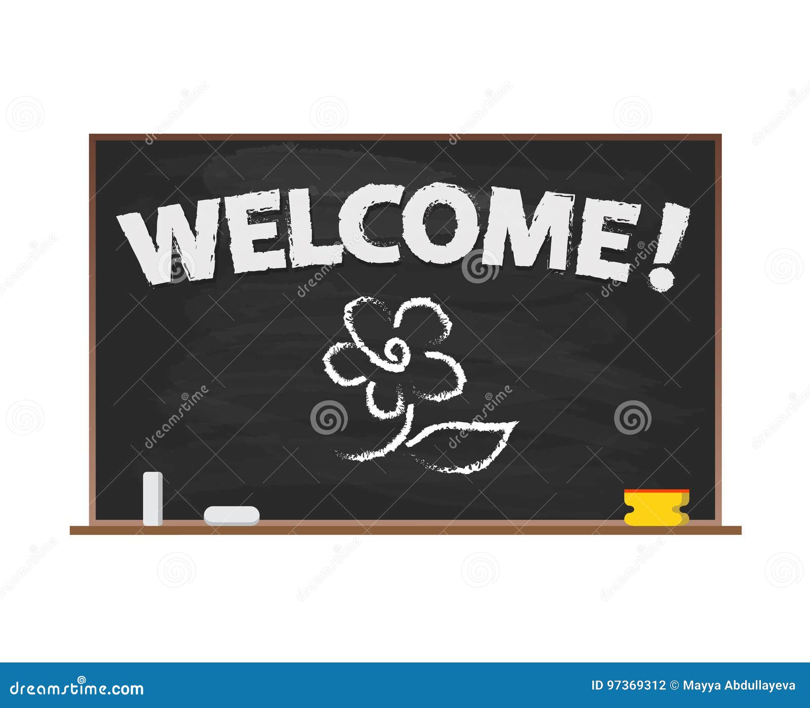 Welcome White Lettering Text With Sparkles. Handwritten Modern Brush ...