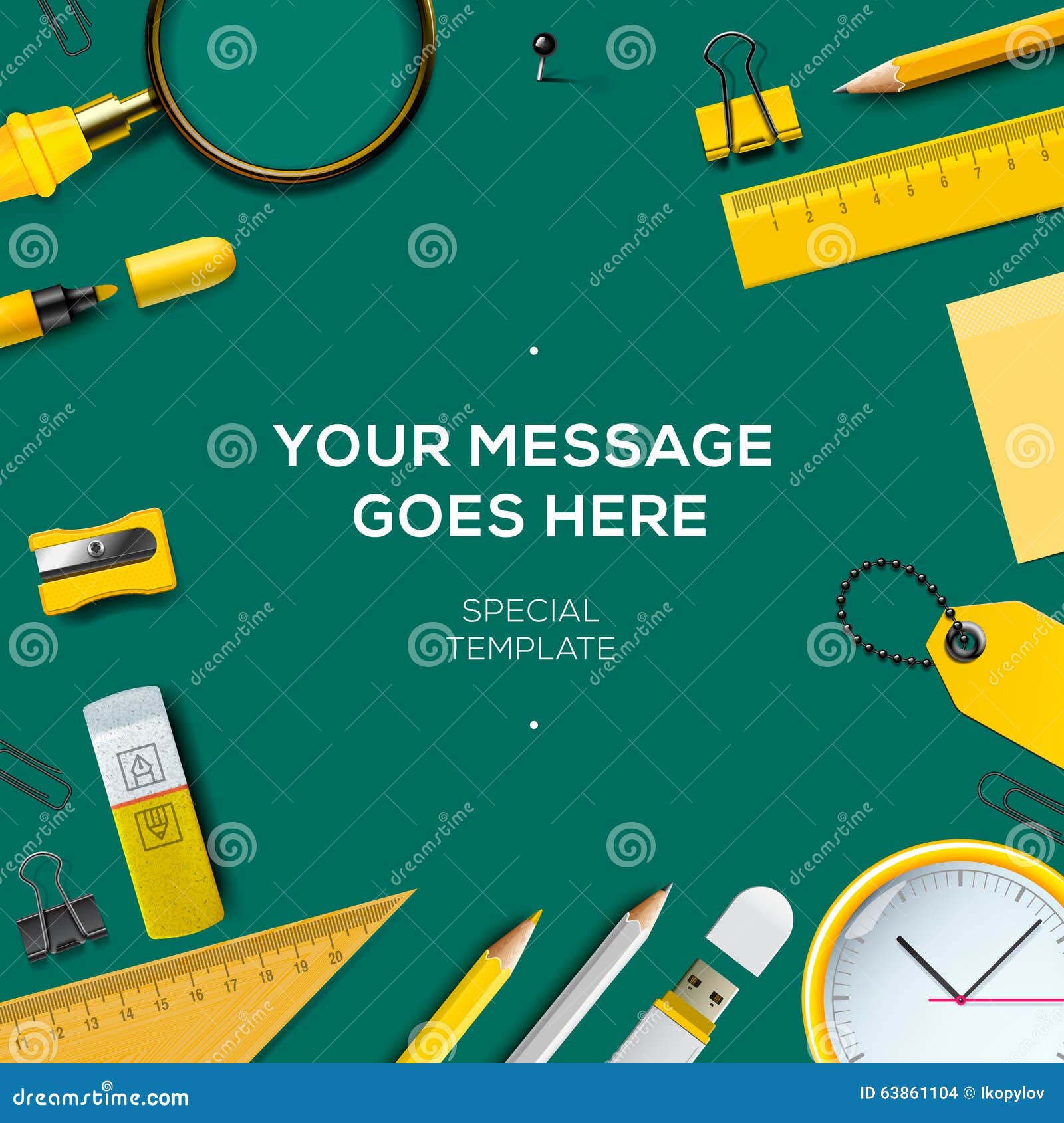 School Blog Template Background Stock Vector - Illustration of ...