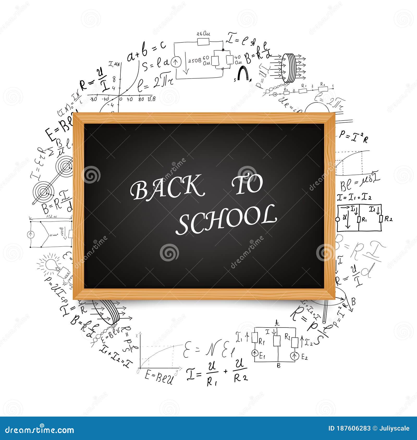 The School Board on the Background of Mathematical Equations and ...