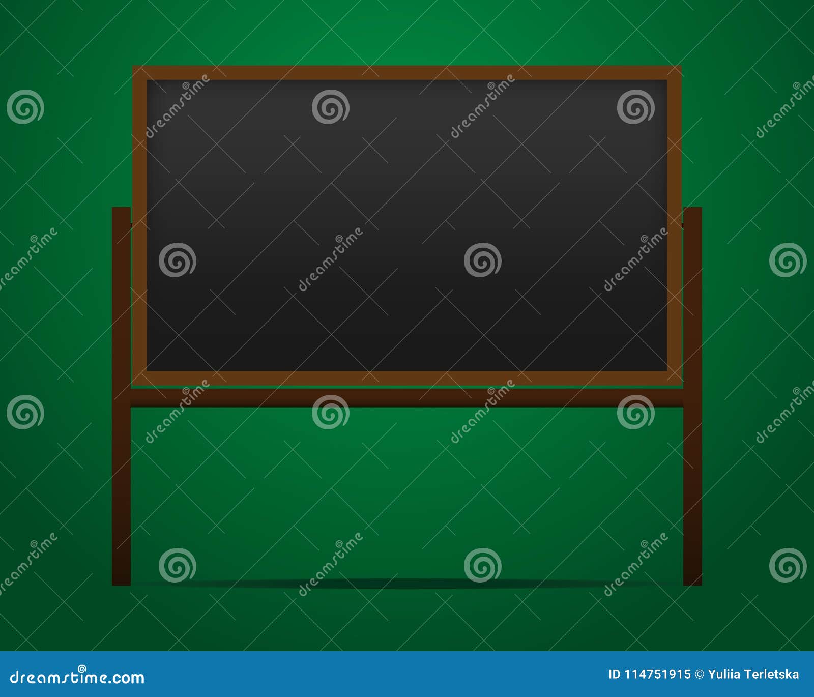 The School Board on the Background. Vector Illustration Stock Vector ...
