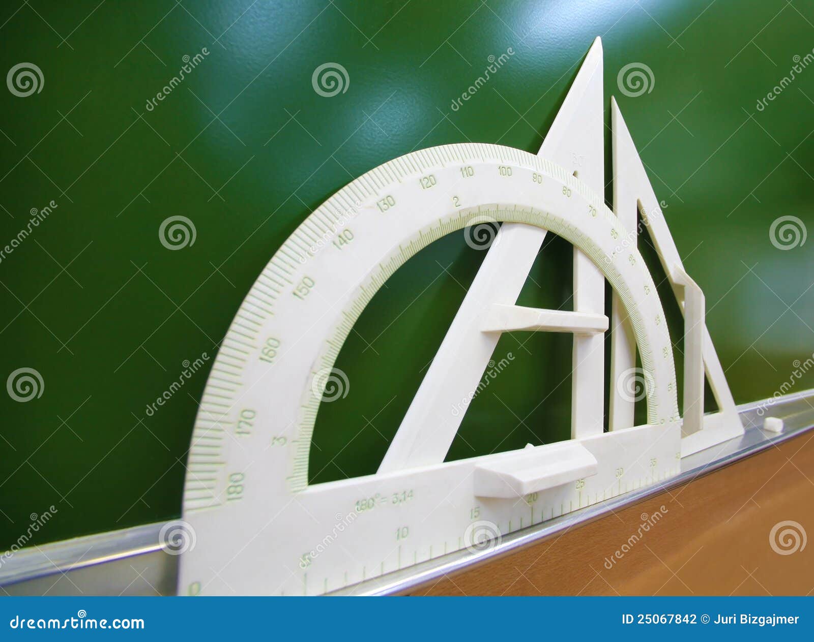 School Board Chalk and Drawing Instruments Stock Photo - Image of ruler ...