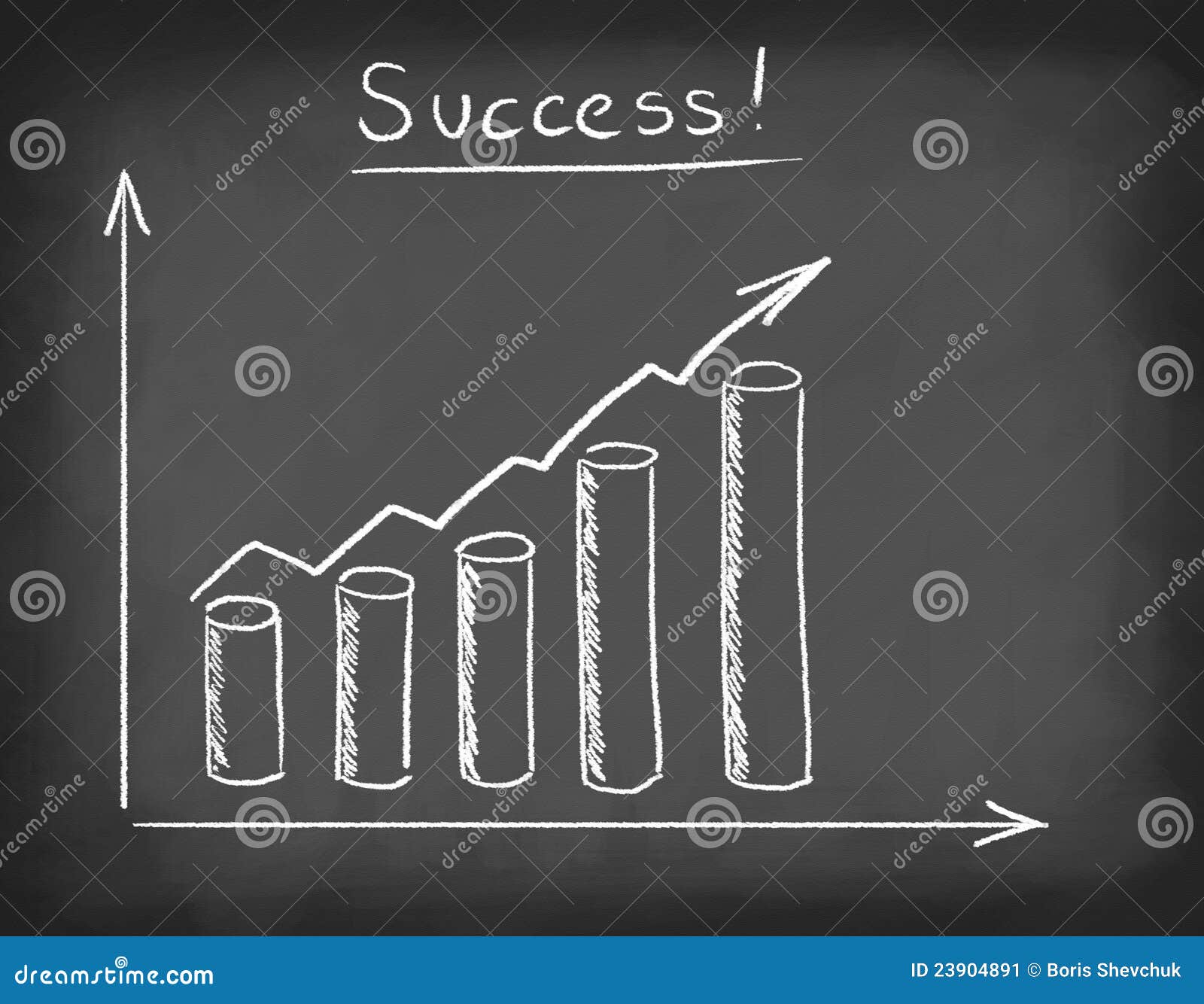Te Word Success On The Stairs. Cartoon Vector | CartoonDealer.com #43050149
