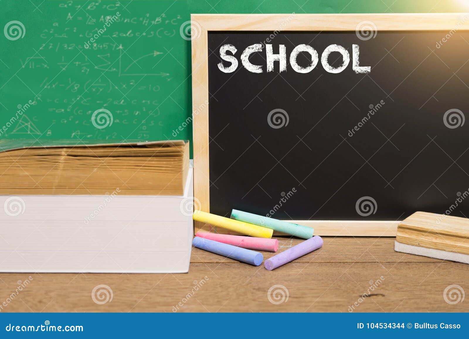 School Board for Education in Classroom Stock Photo - Image of wood ...